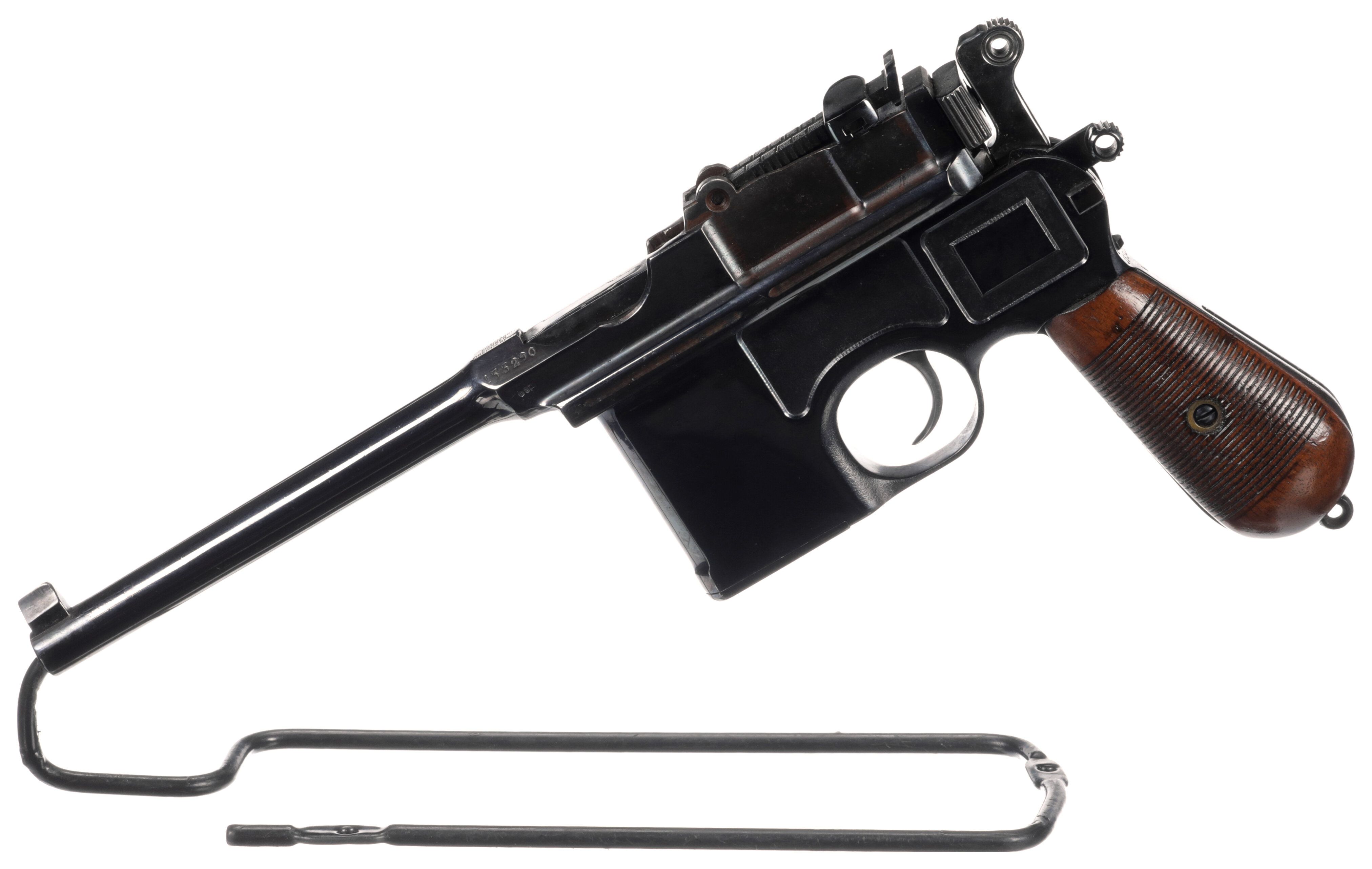 Mauser Model 1896 Broomhandle Semi-Automatic Pistol with Stock | Rock ...