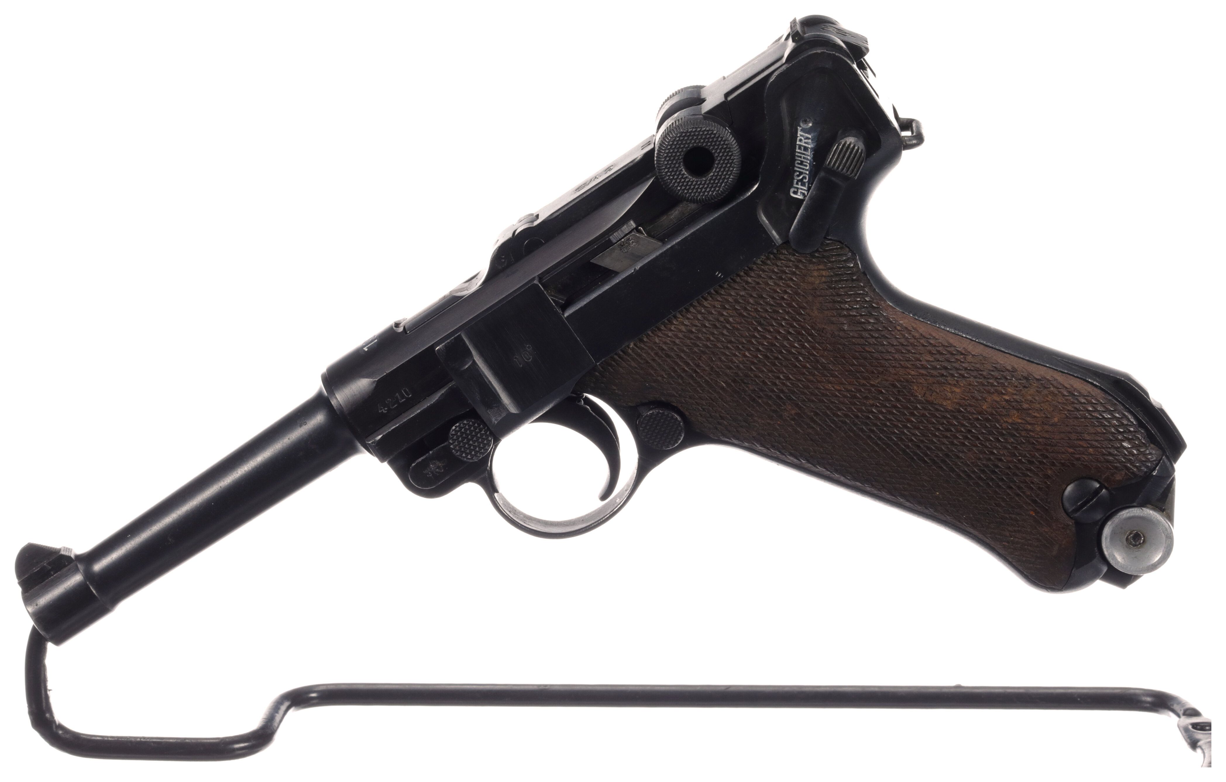 Mauser "S/42" Code "1938" Dated Luger Semi-Automatic Pistol | Rock ...