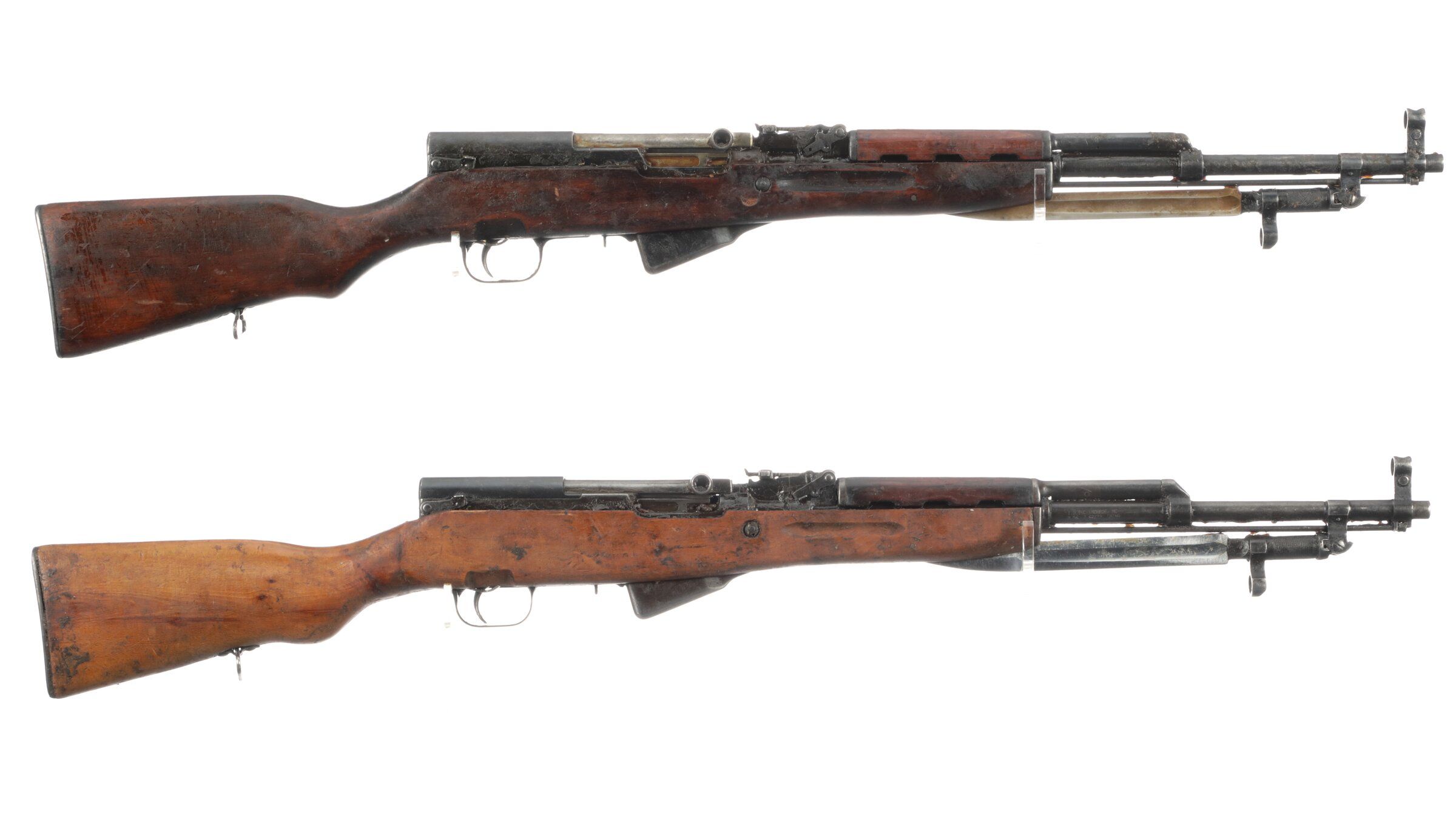 Two SKS Rifles with Bayonets | Rock Island Auction Two SKS Rifles with Bayonets | Rock Island Auction