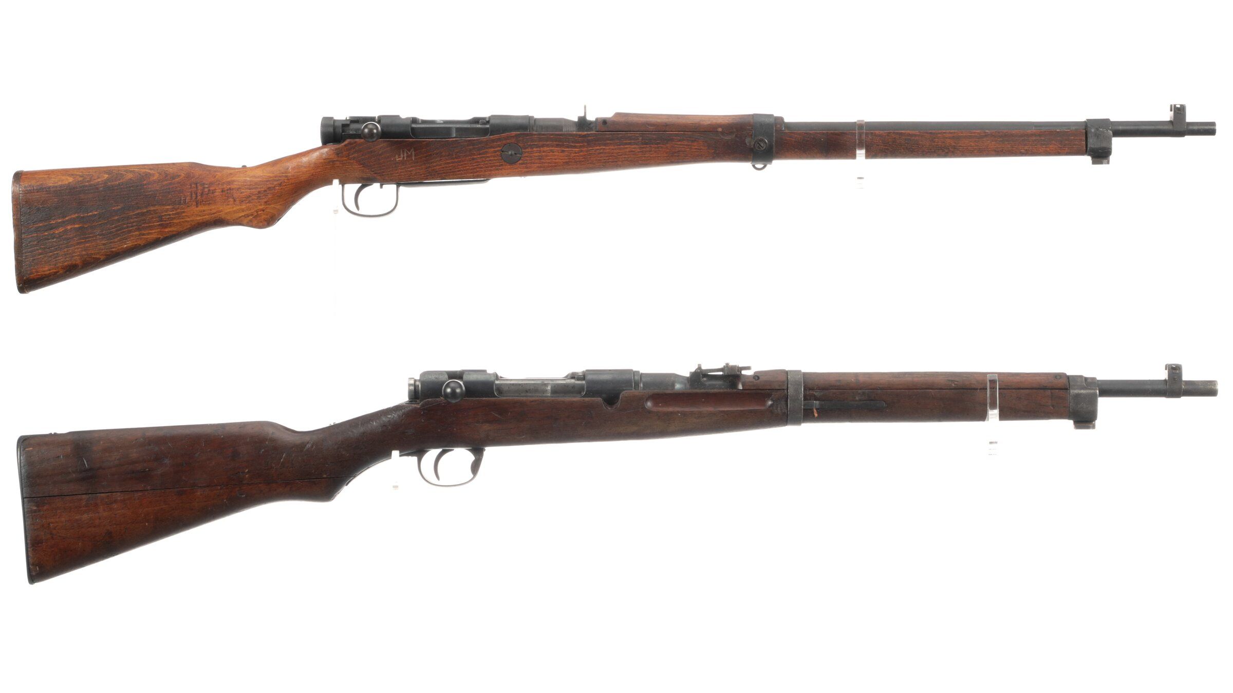 Two Japanese Military Arisaka Pattern Bolt Action Rifles | Rock Island ...