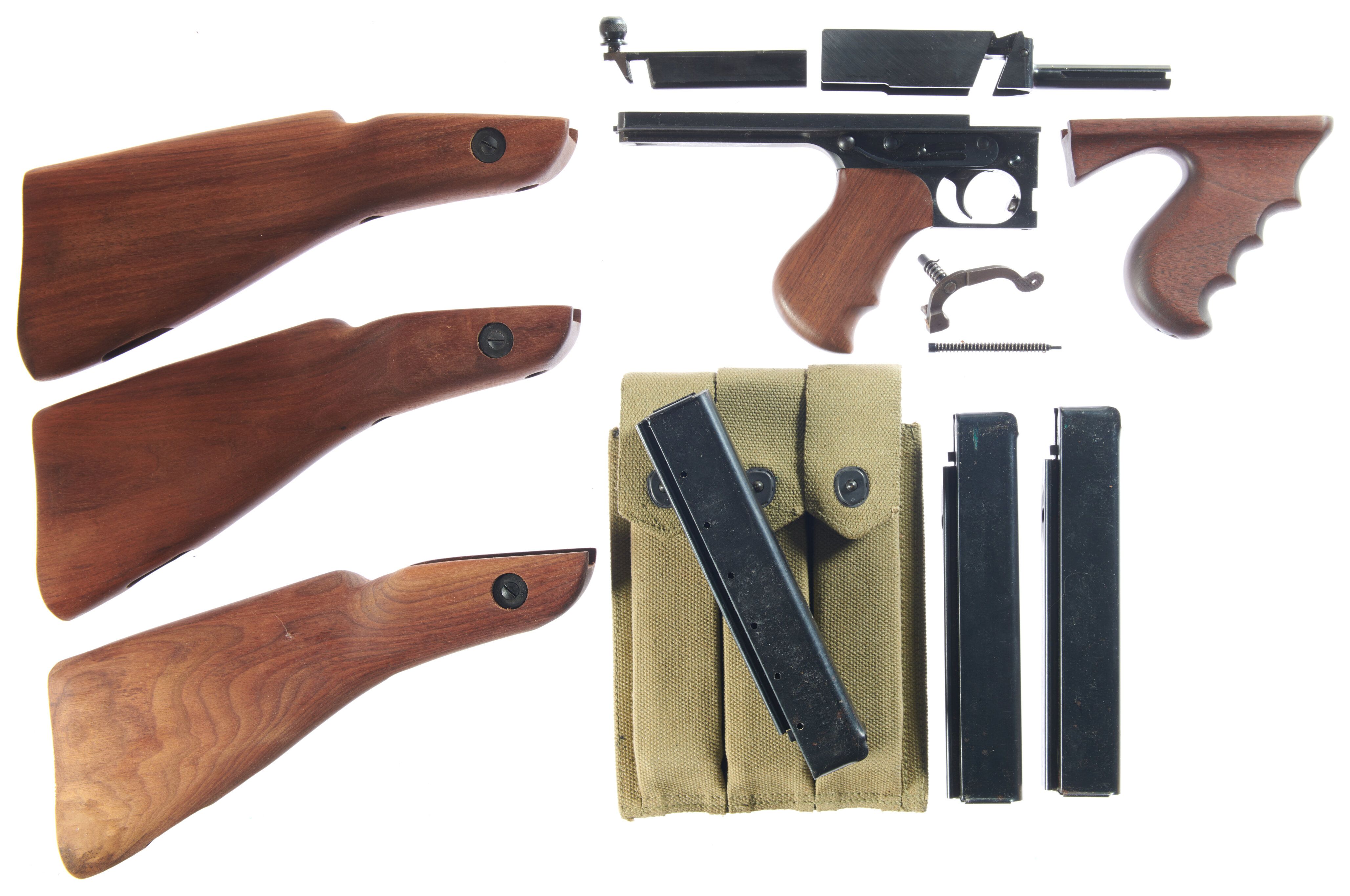 Grouping of Thompson Submachine Gun Parts and Accessories | Rock Island ...
