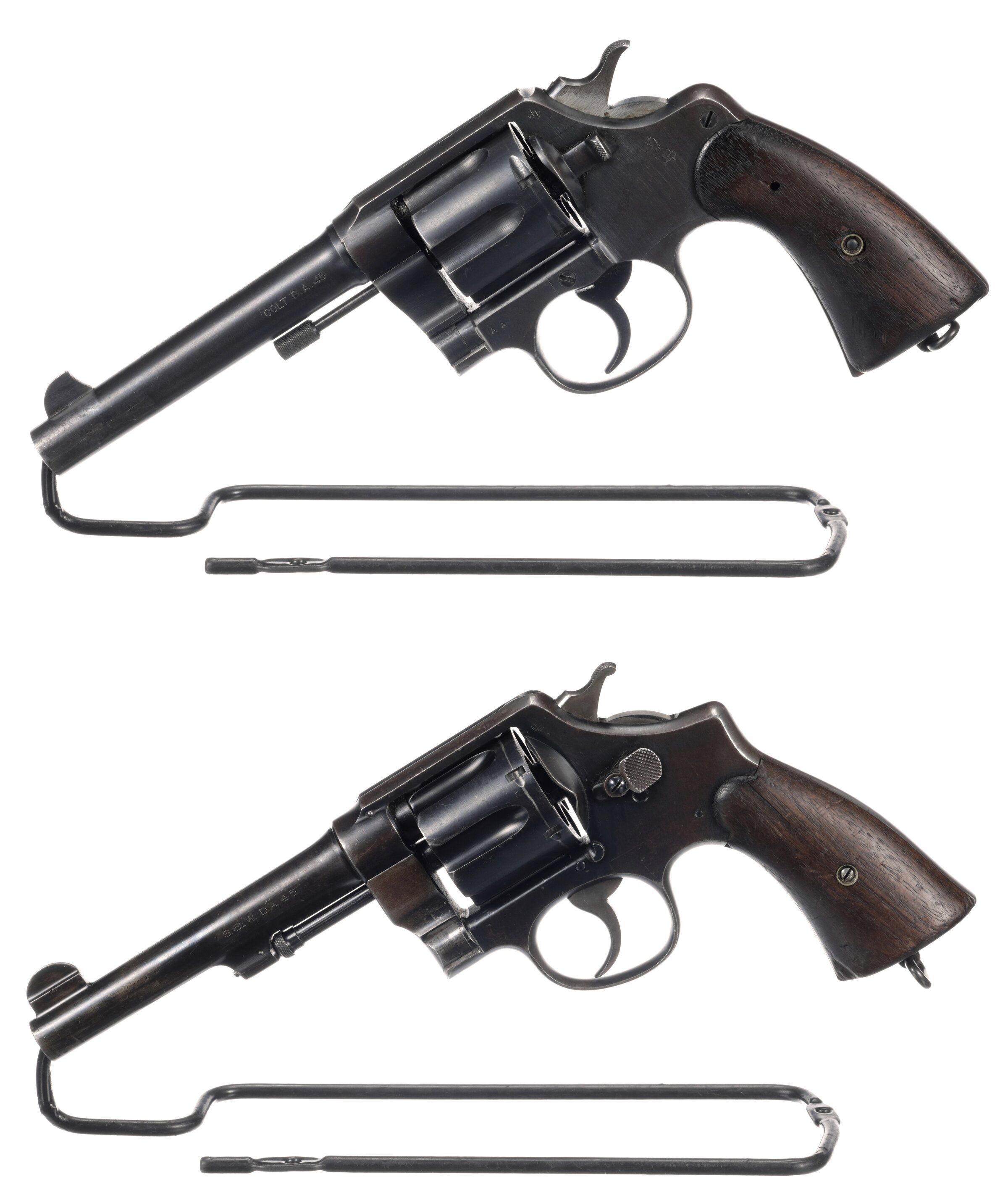 Two World War I U.S. Model 1917 Double Action Revolvers | Rock Island ...