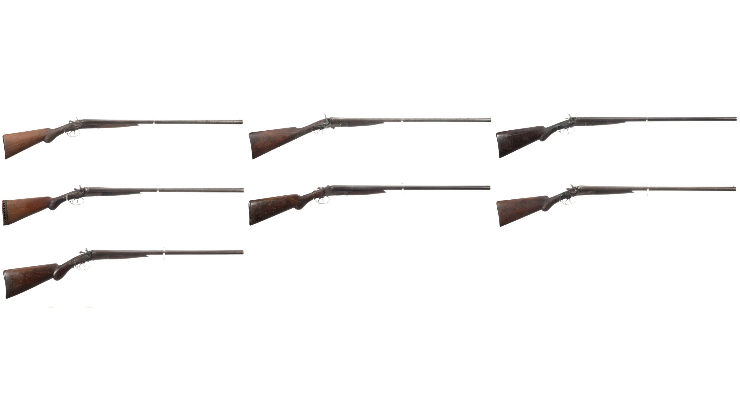 Seven Double Barrel Shotguns | Rock Island Auction