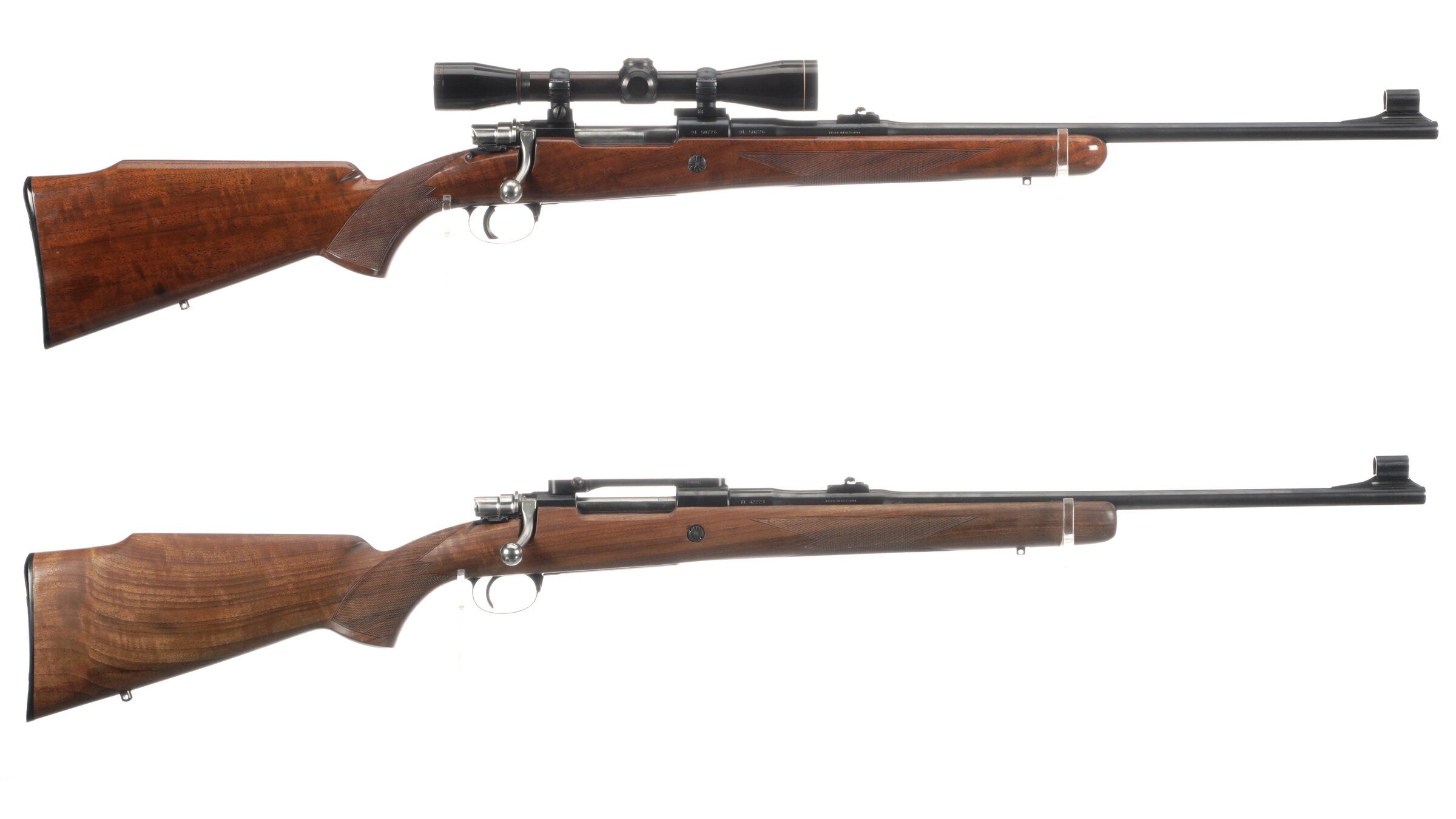 Two Belgian Browning High Power Safari Grade Bolt Action Rifles | Rock ...