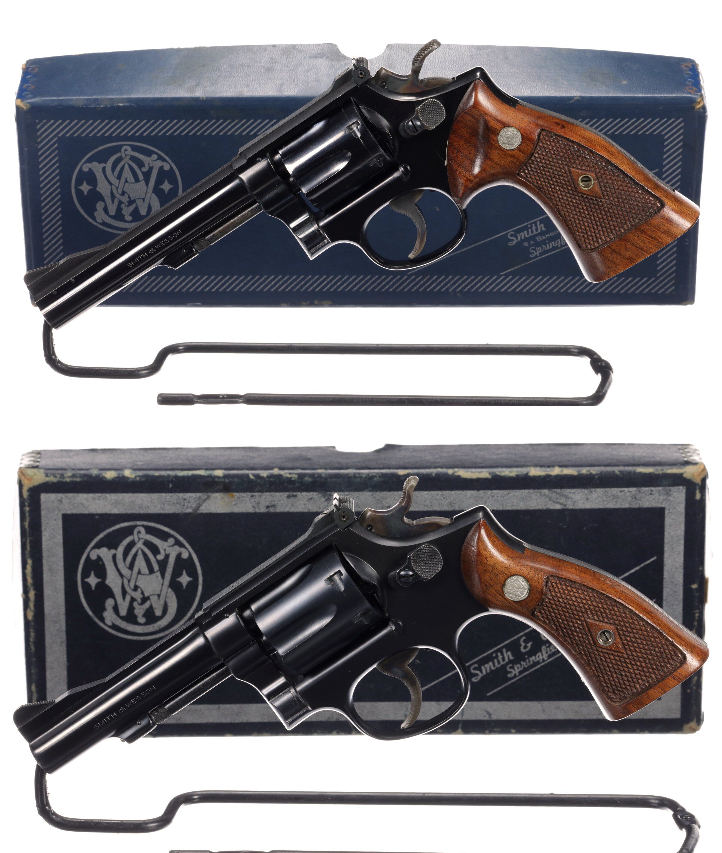 Two Smith & Wesson K-38 Double Action Revolvers with Boxes | Rock ...
