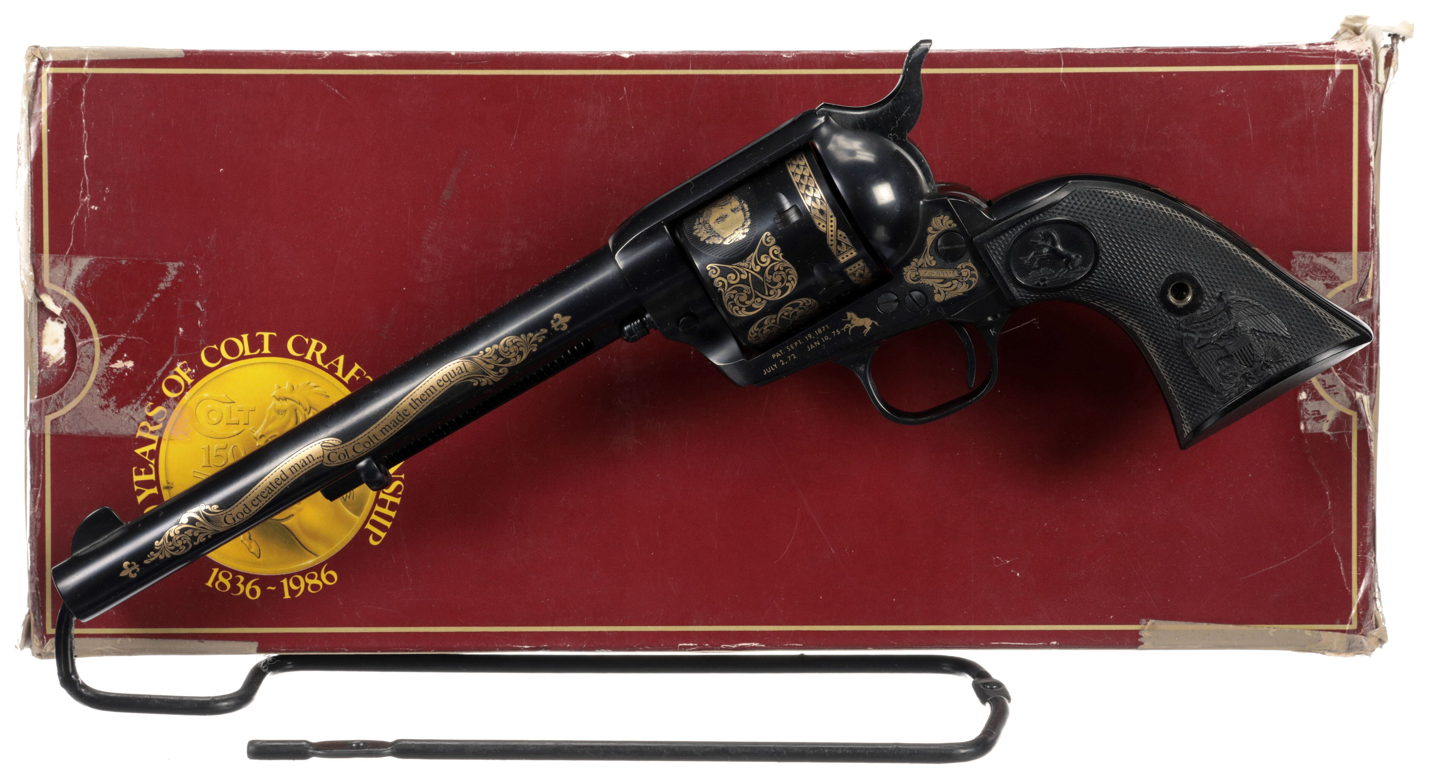 Colt Samuel Colt Rusty Nail Single Action Army Revolver Rock Island Auction