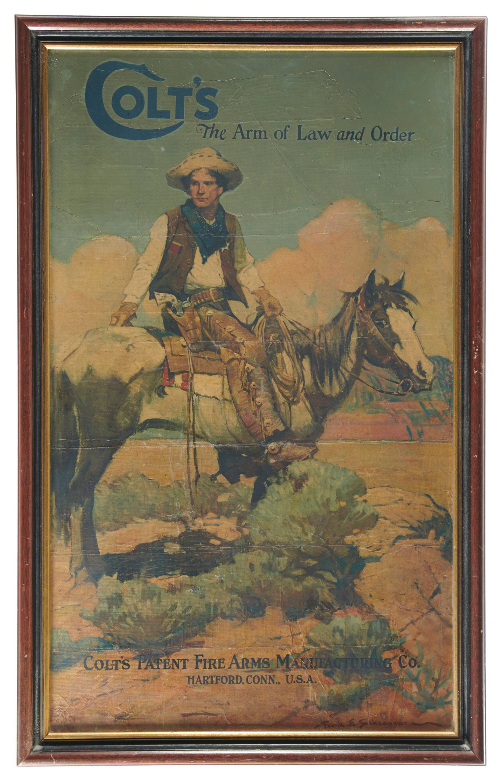 Framed Colt "Patches" Advertising Print | Rock Island Auction