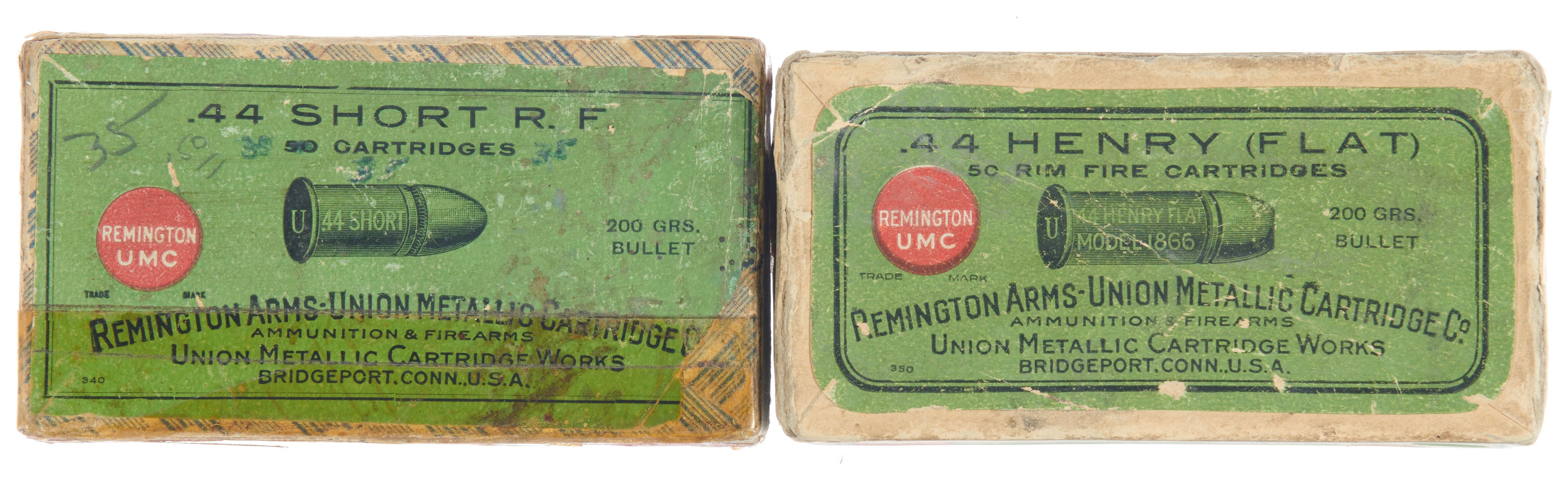 Two Boxes of Remington-U.M.C. .44 Rimfire Ammunition | Rock Island Auction