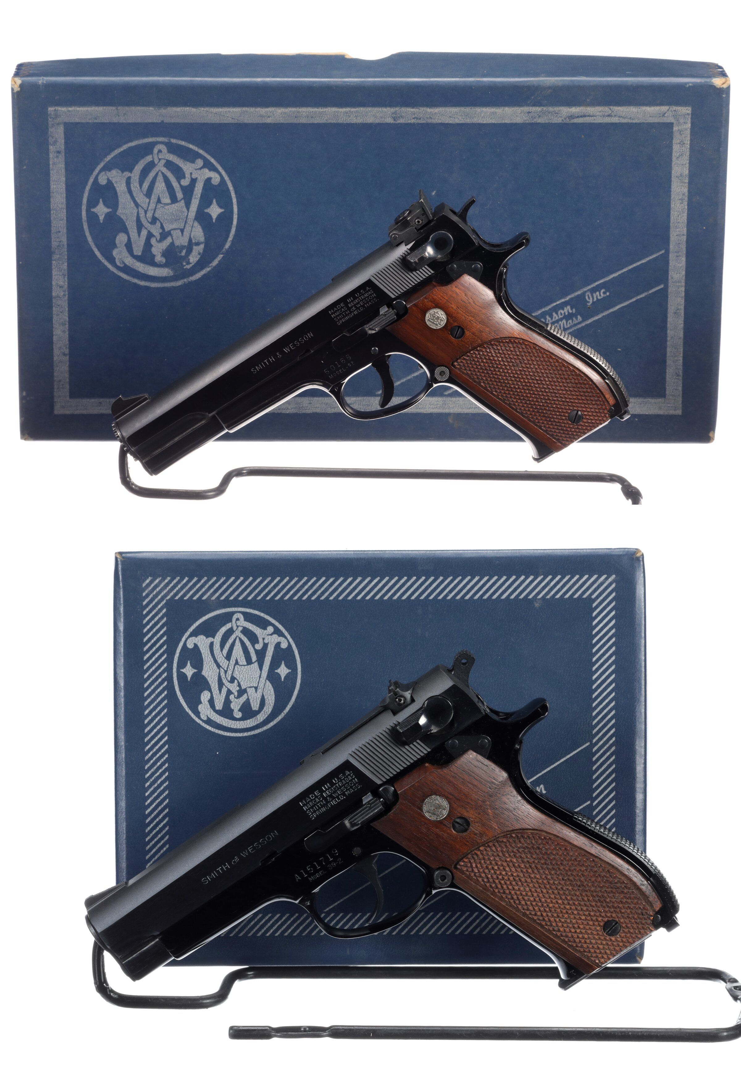Two Smith & Wesson Semi-Automatic Pistols with Boxes | Rock Island Auction