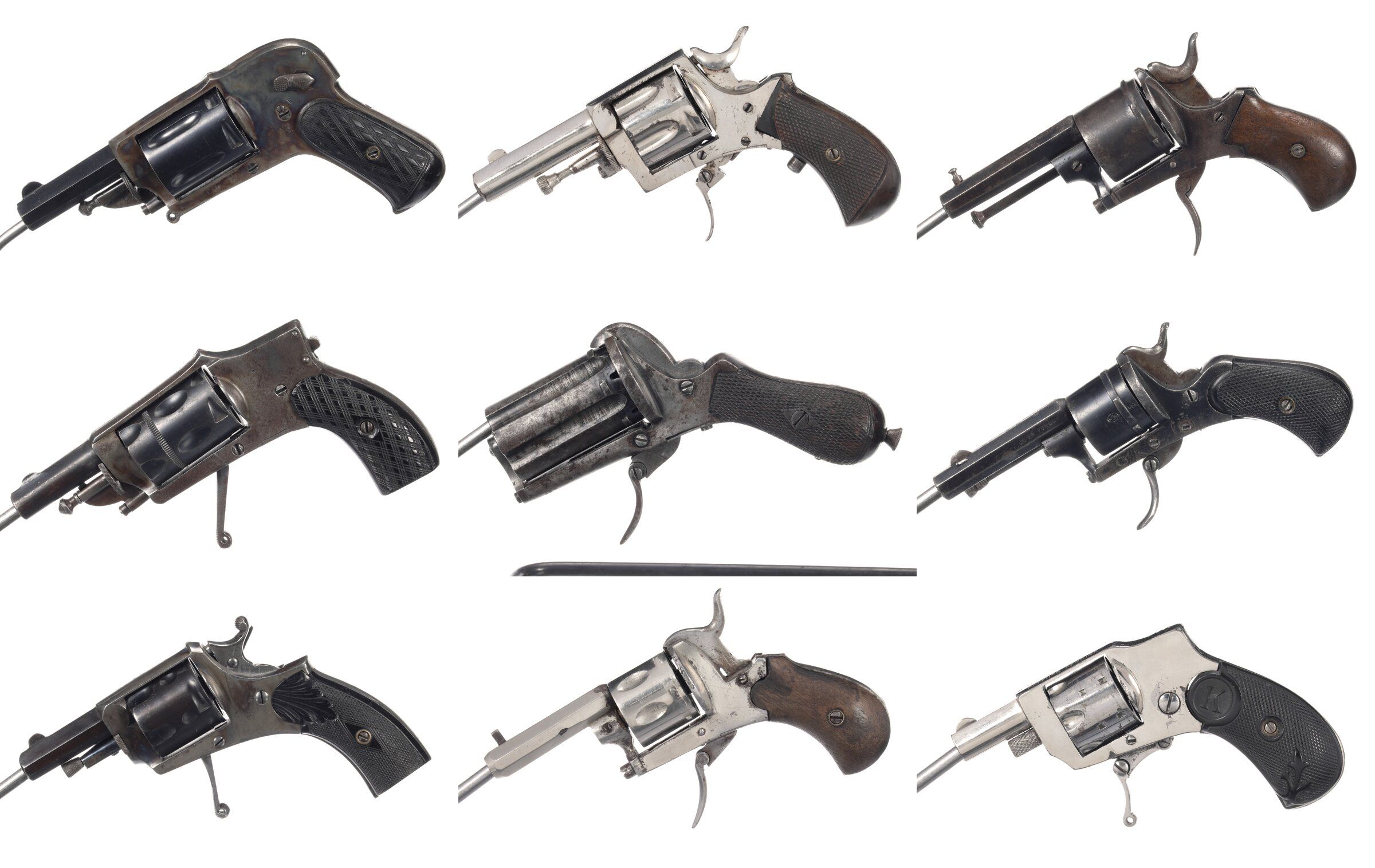Nine Double Action Folding Trigger Revolvers | Rock Island Auction