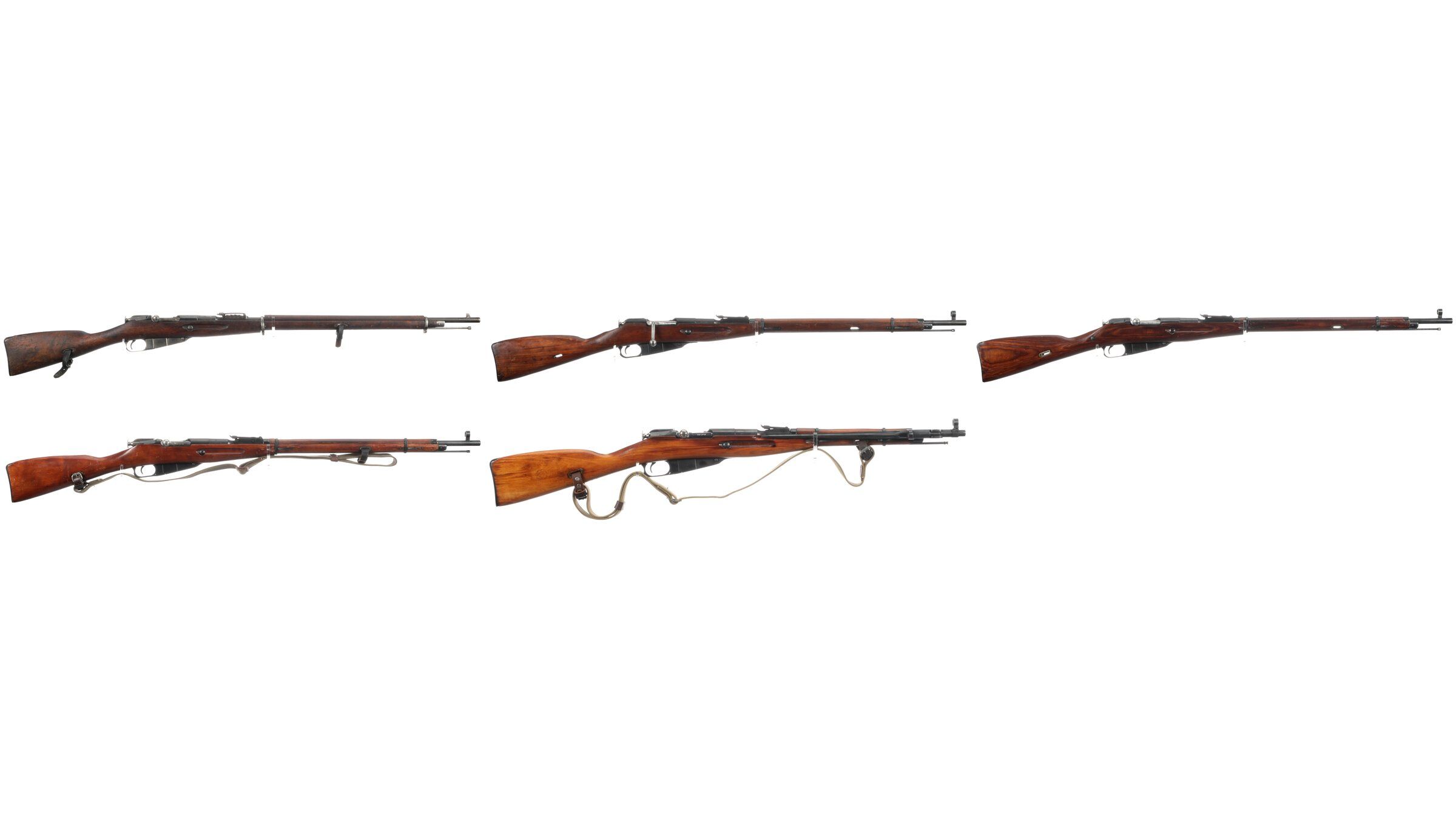 Five Mosin-Nagant Pattern Military Bolt Action Rifles | Rock Island Auction