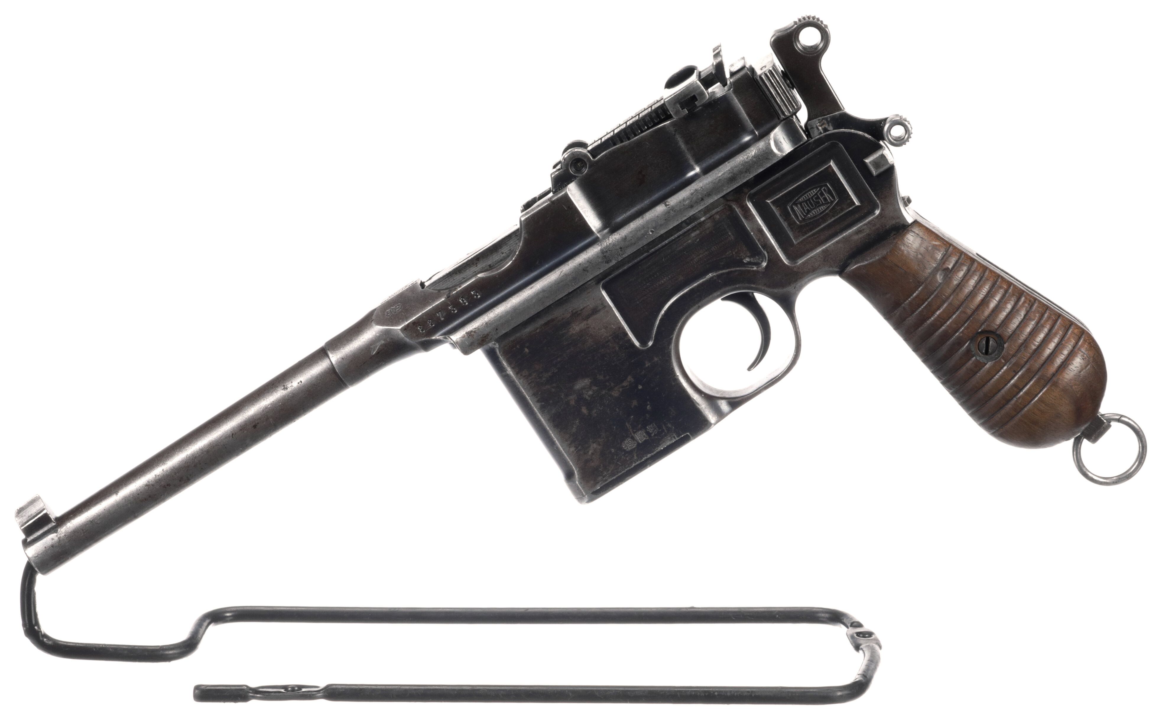 German Mauser C96 Broomhandle Pistol with Stock Holster | Rock Island ...