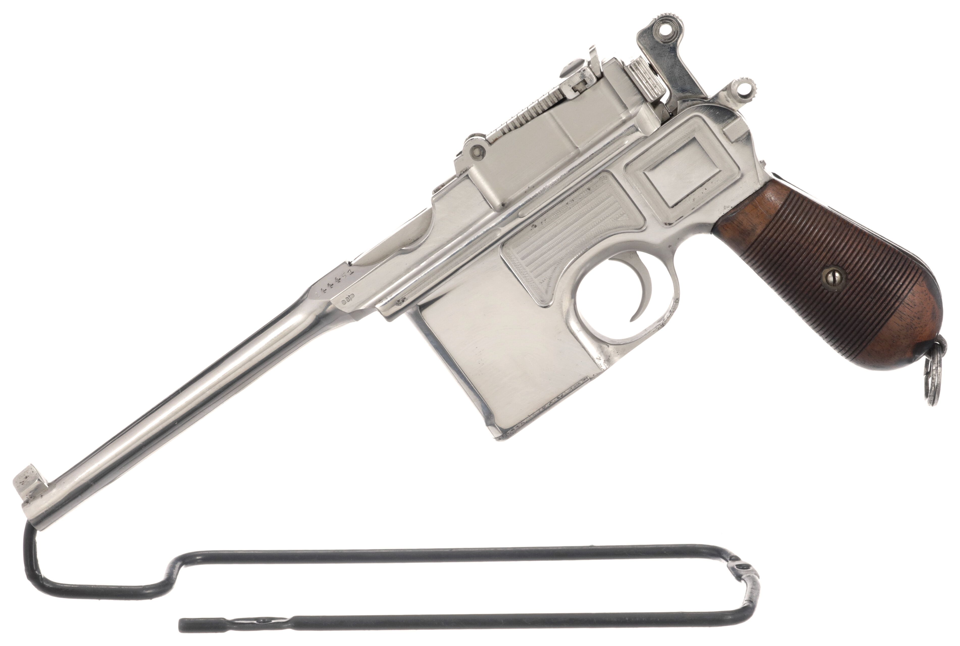 German Mauser C96 Broomhandle Pistol with Holster Stock | Rock Island ...