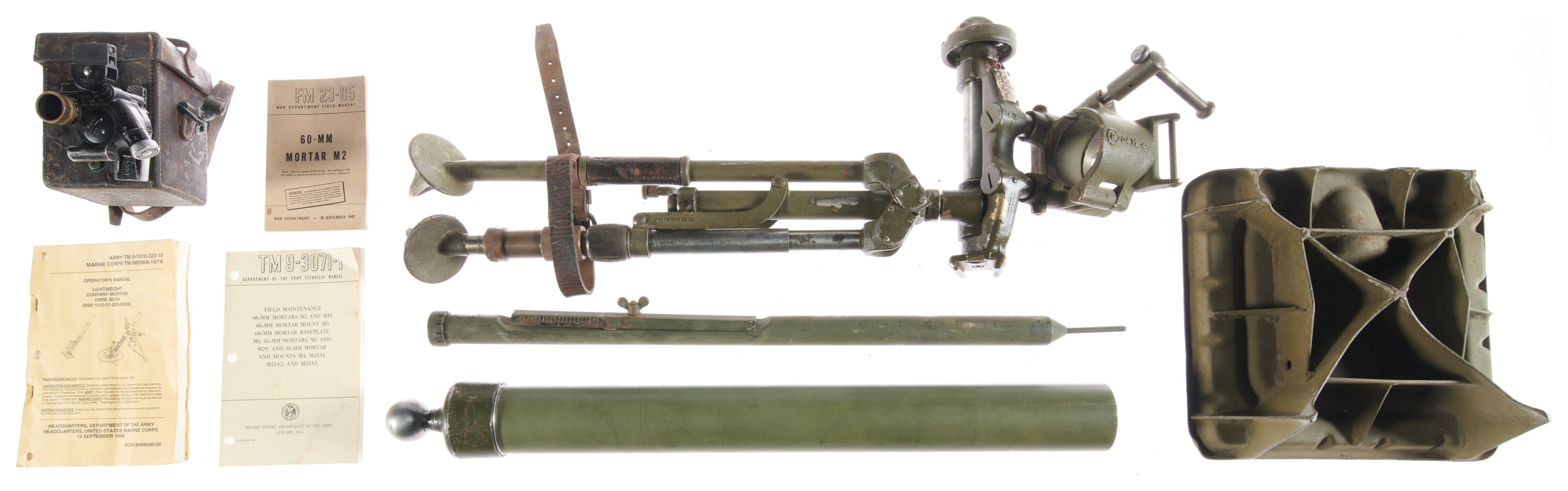 U.S. Firestone M2 60mm Mortar, Class III/NFA Destructive Device | Rock ...