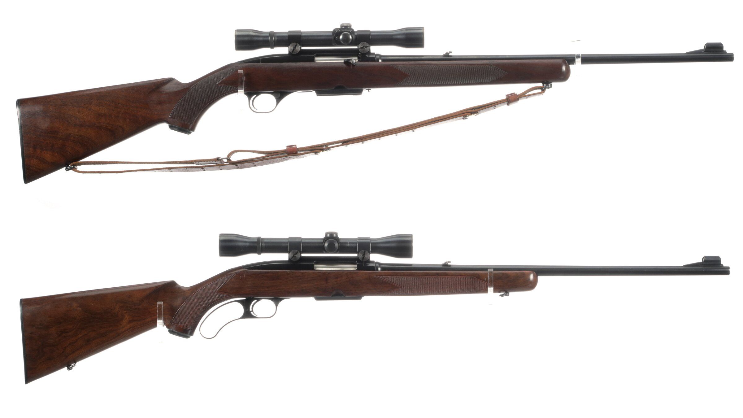 Two Winchester Sporting Rifles with Scopes | Rock Island Auction