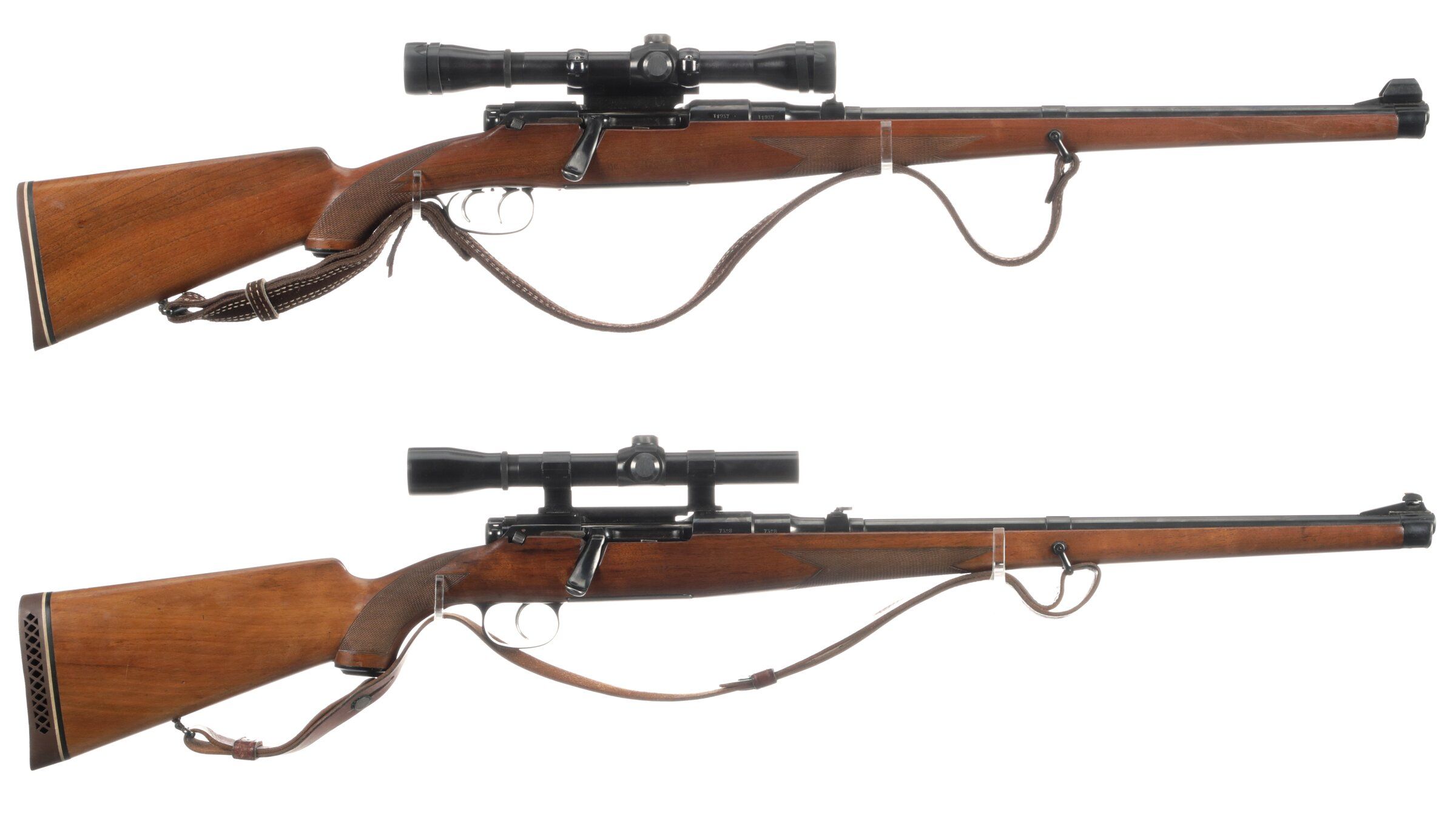 Two Steyr Mannlicher-Schoenauer Full Stock Bolt Action Rifles | Rock ...