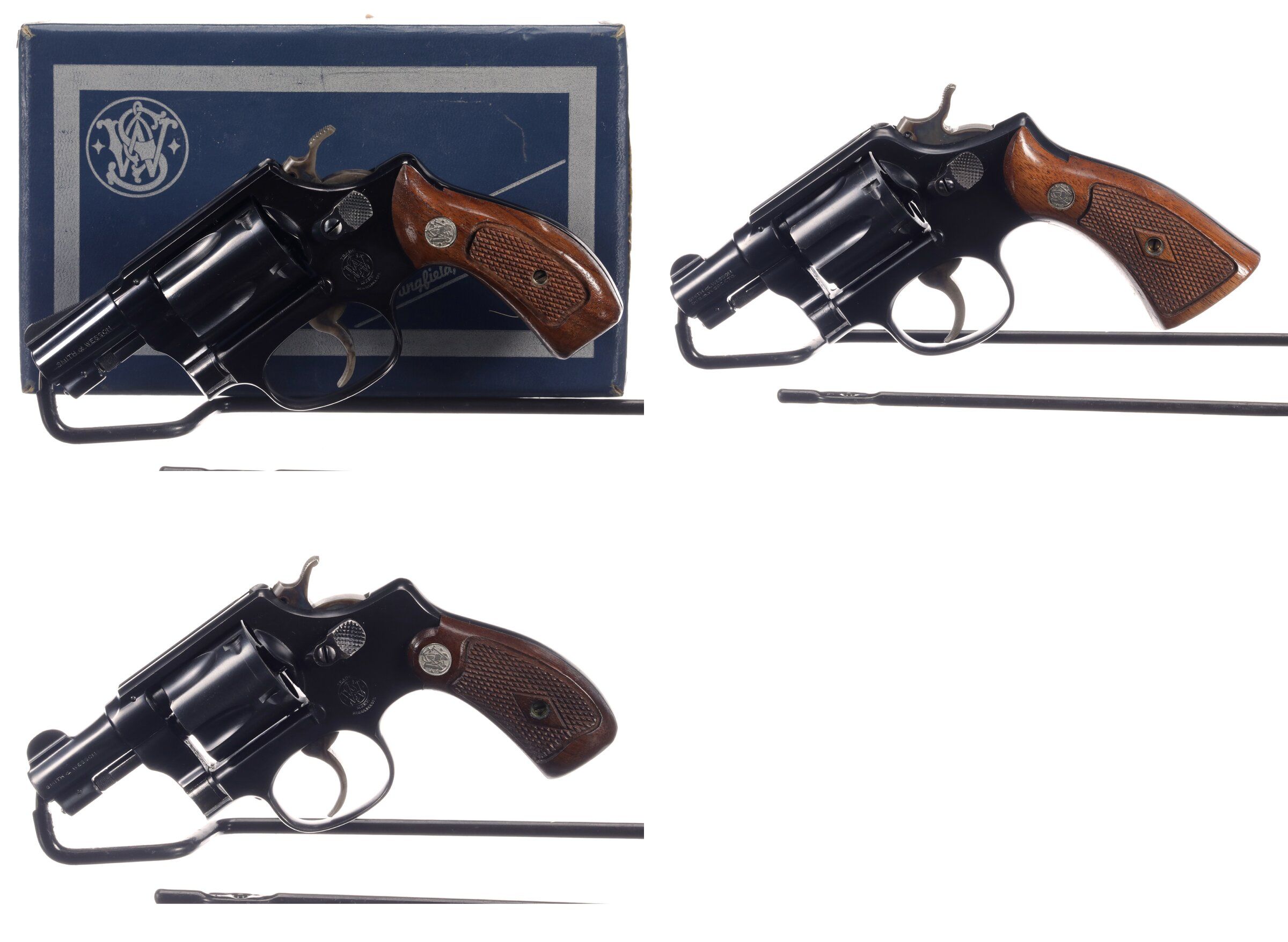 Three Smith & Wesson Snub-Nosed Double-Action Revolvers | Rock Island ...