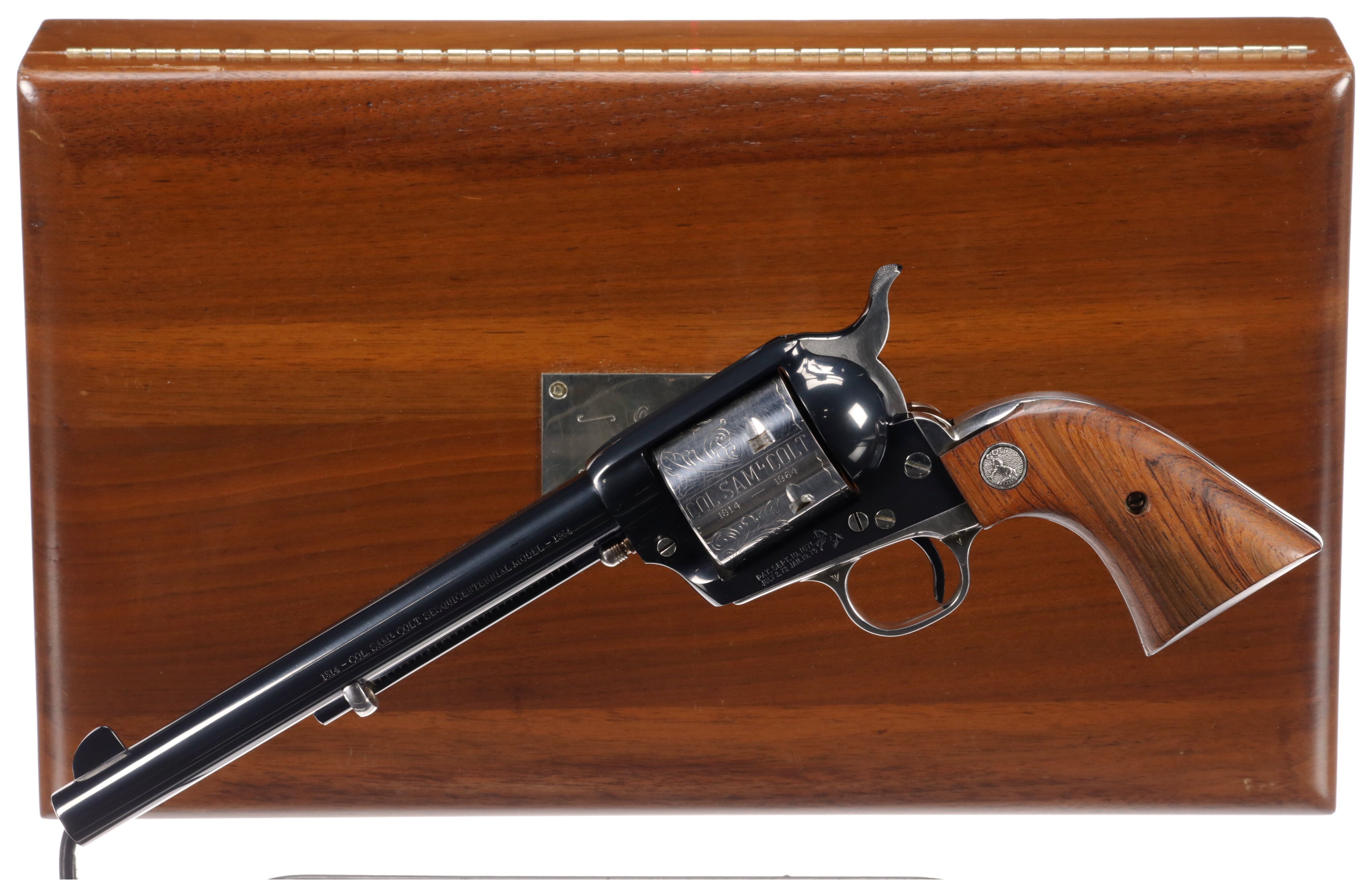 Cased Samuel Colt Sesquicentennial Single Action Army Revolver | Rock ...