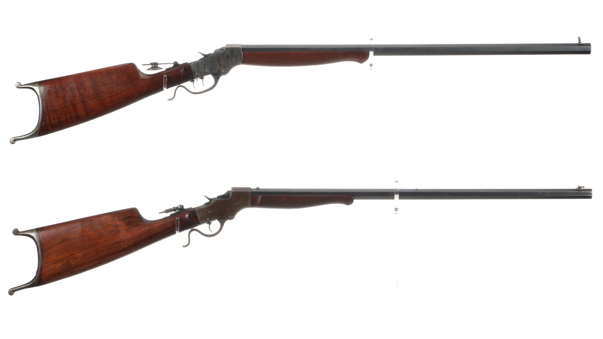 Two J. Stevens Model 45 Single Shot Falling Block Rifles | Rock Island ...