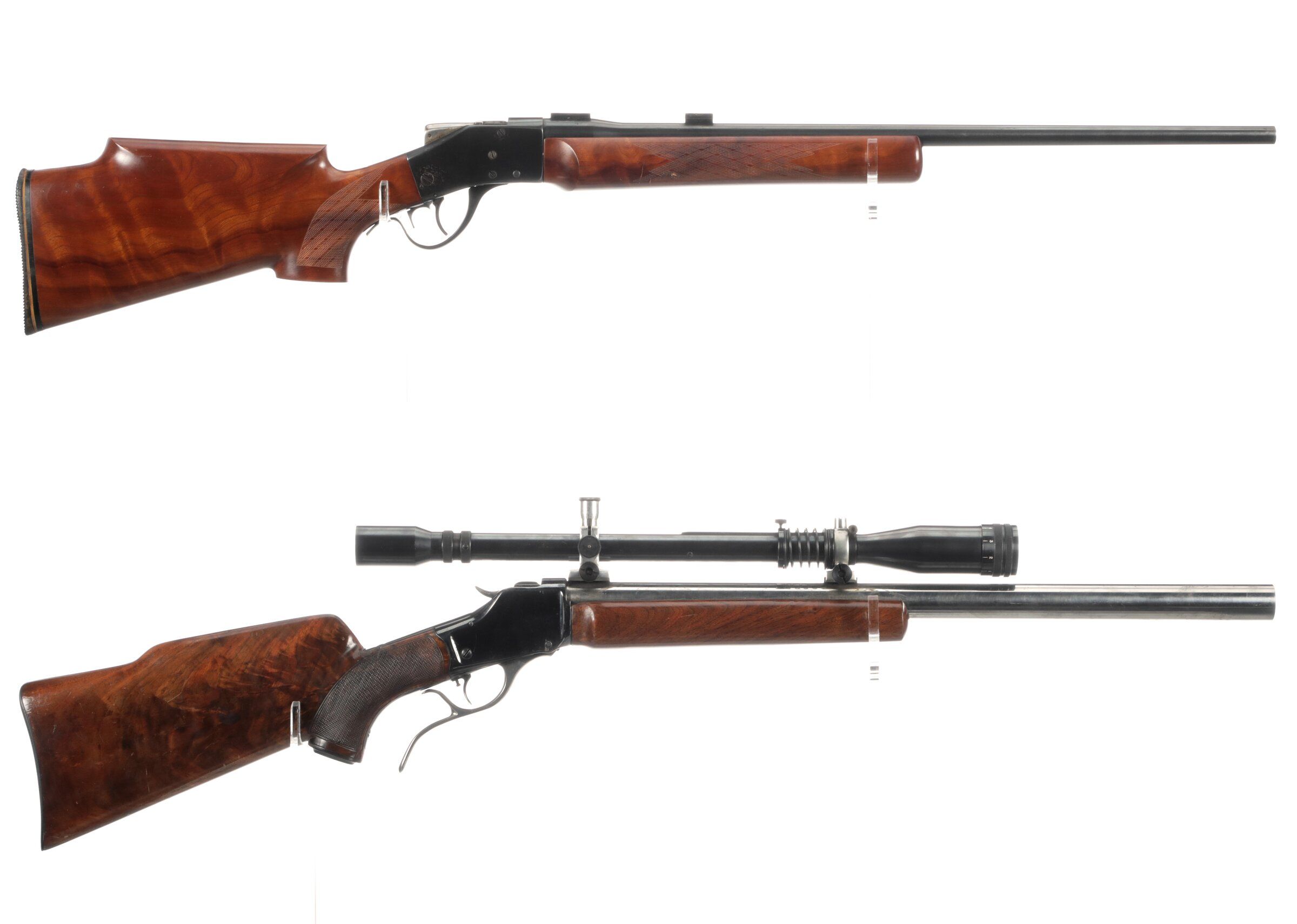 Two American Falling Block Single Shot Rifles | Rock Island Auction