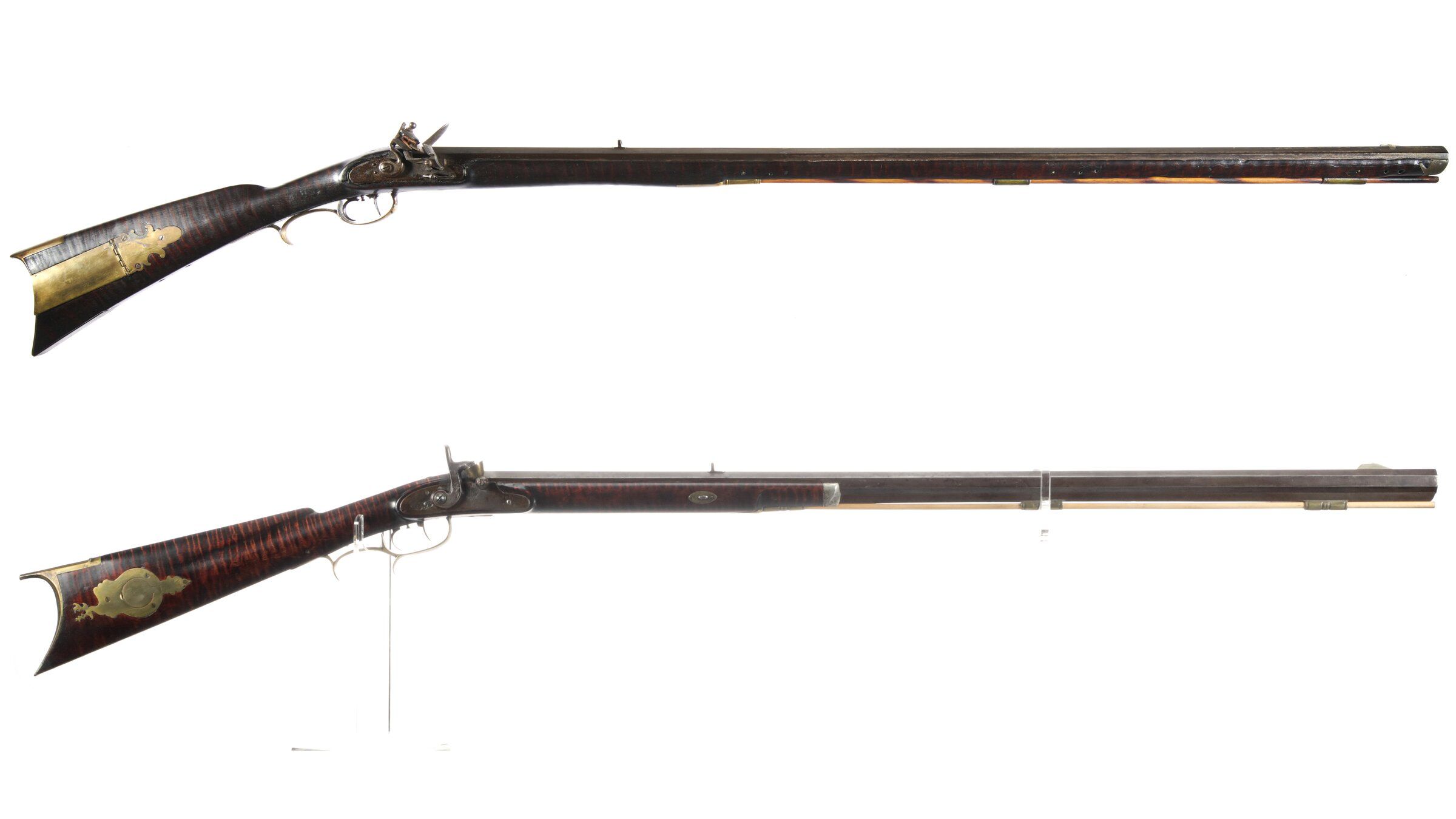 Two Antique American Muzzleloading Rifles | Rock Island Auction