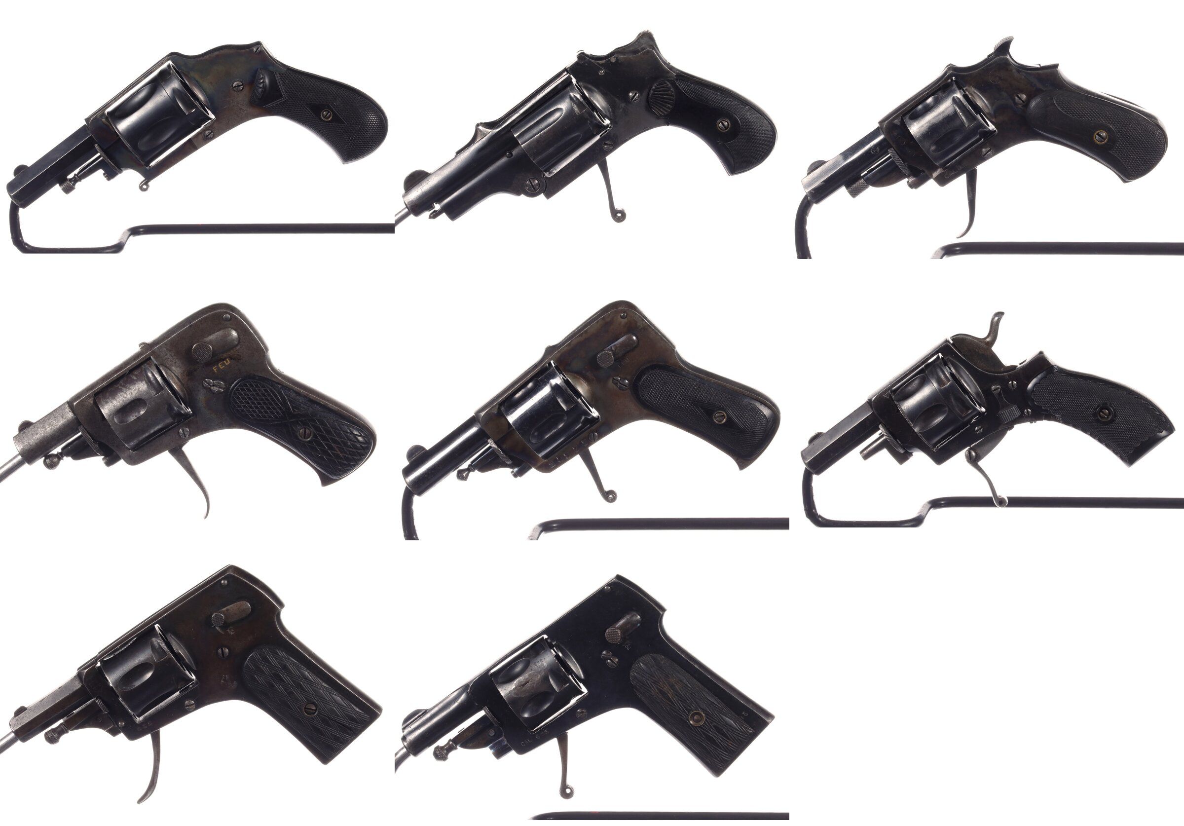 Eight Folding Trigger Double Action Revolvers | Rock Island Auction