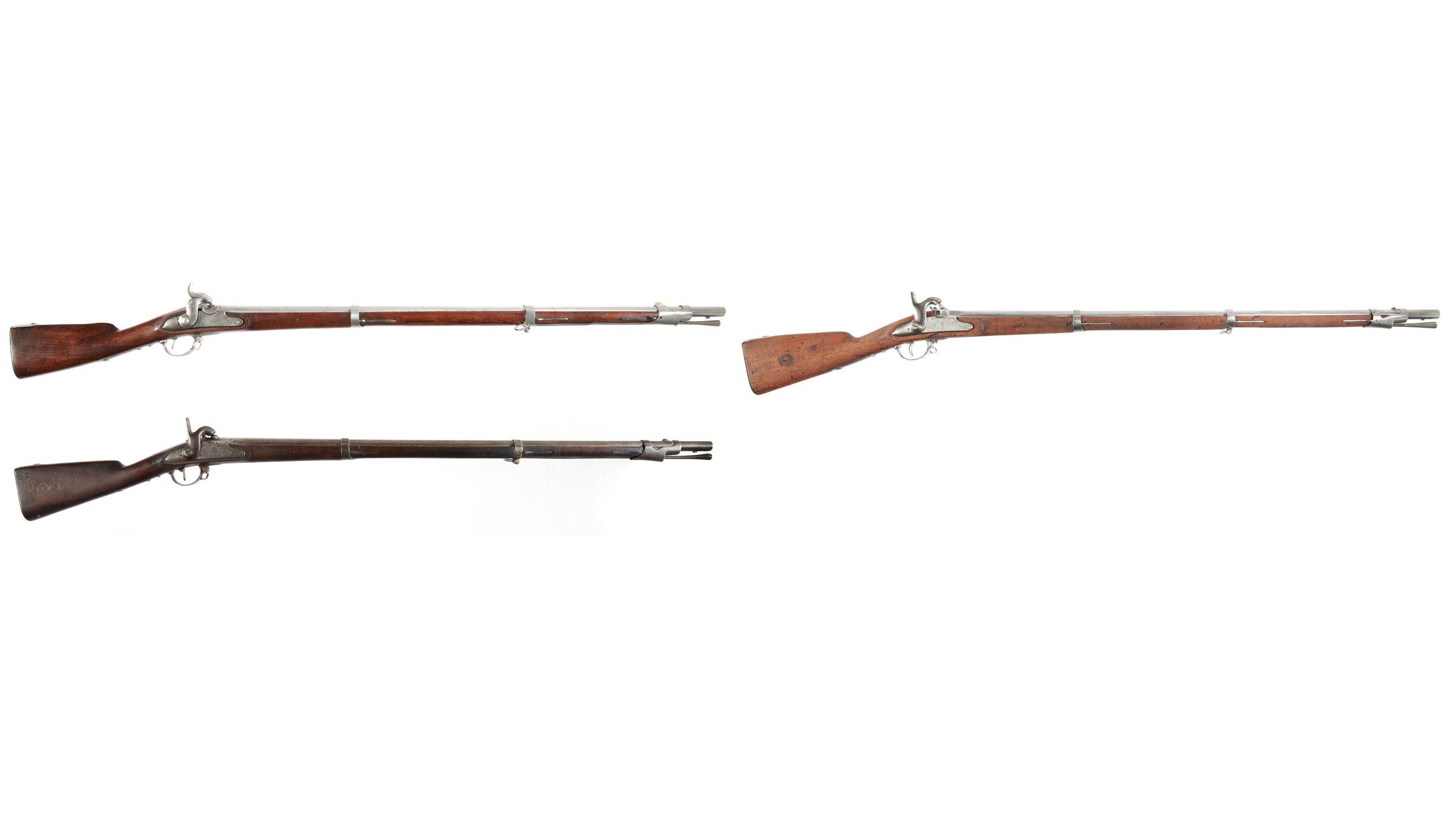 Three European Military Percussion Conversion Muskets | Rock Island Auction