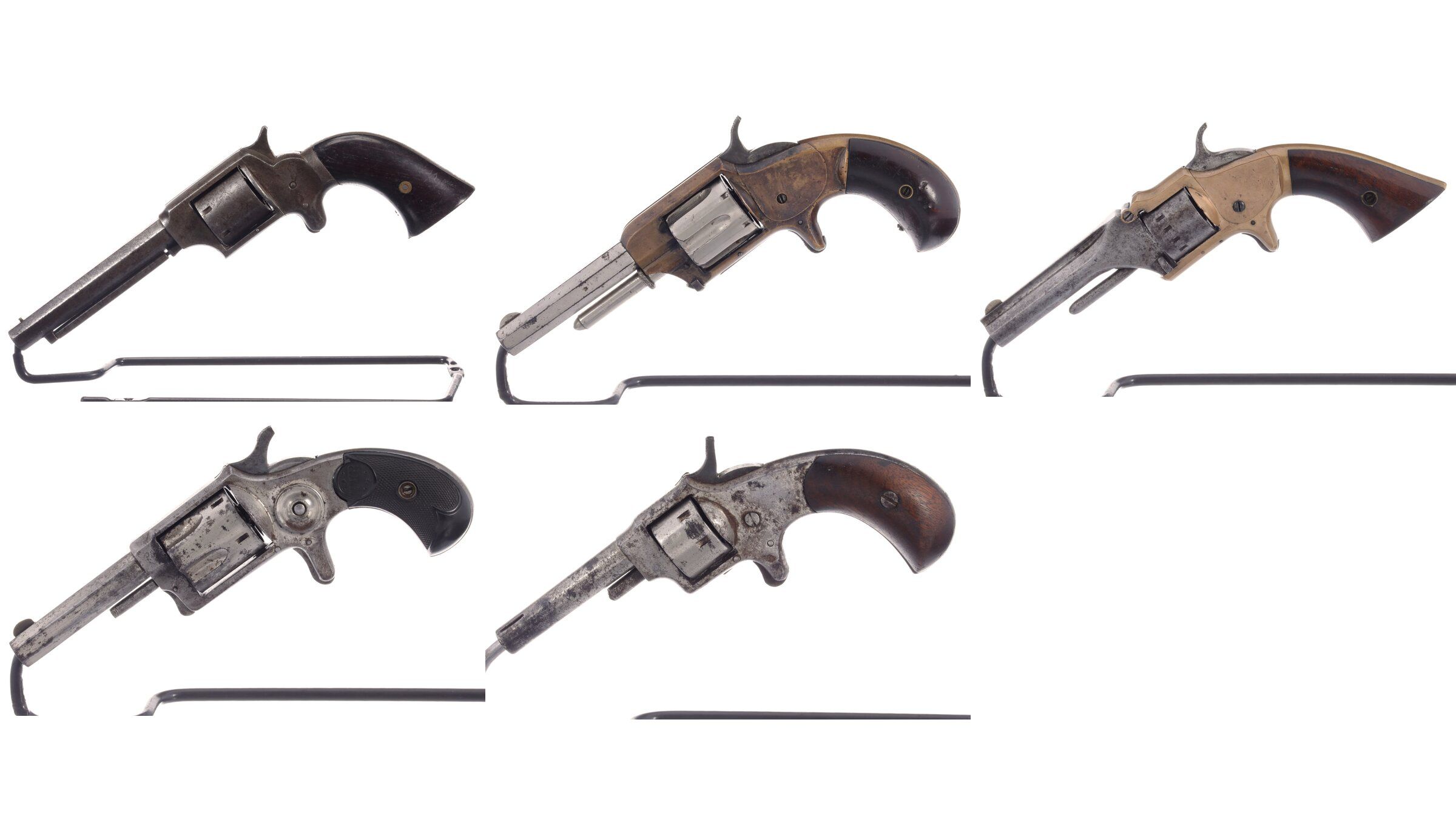 Five Antique American Spur Trigger Revolvers | Rock Island Auction