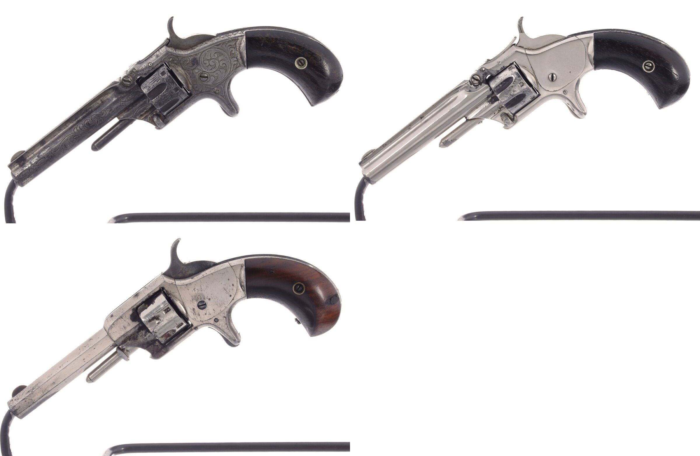 Three Antique Spur Trigger Revolvers | Rock Island Auction