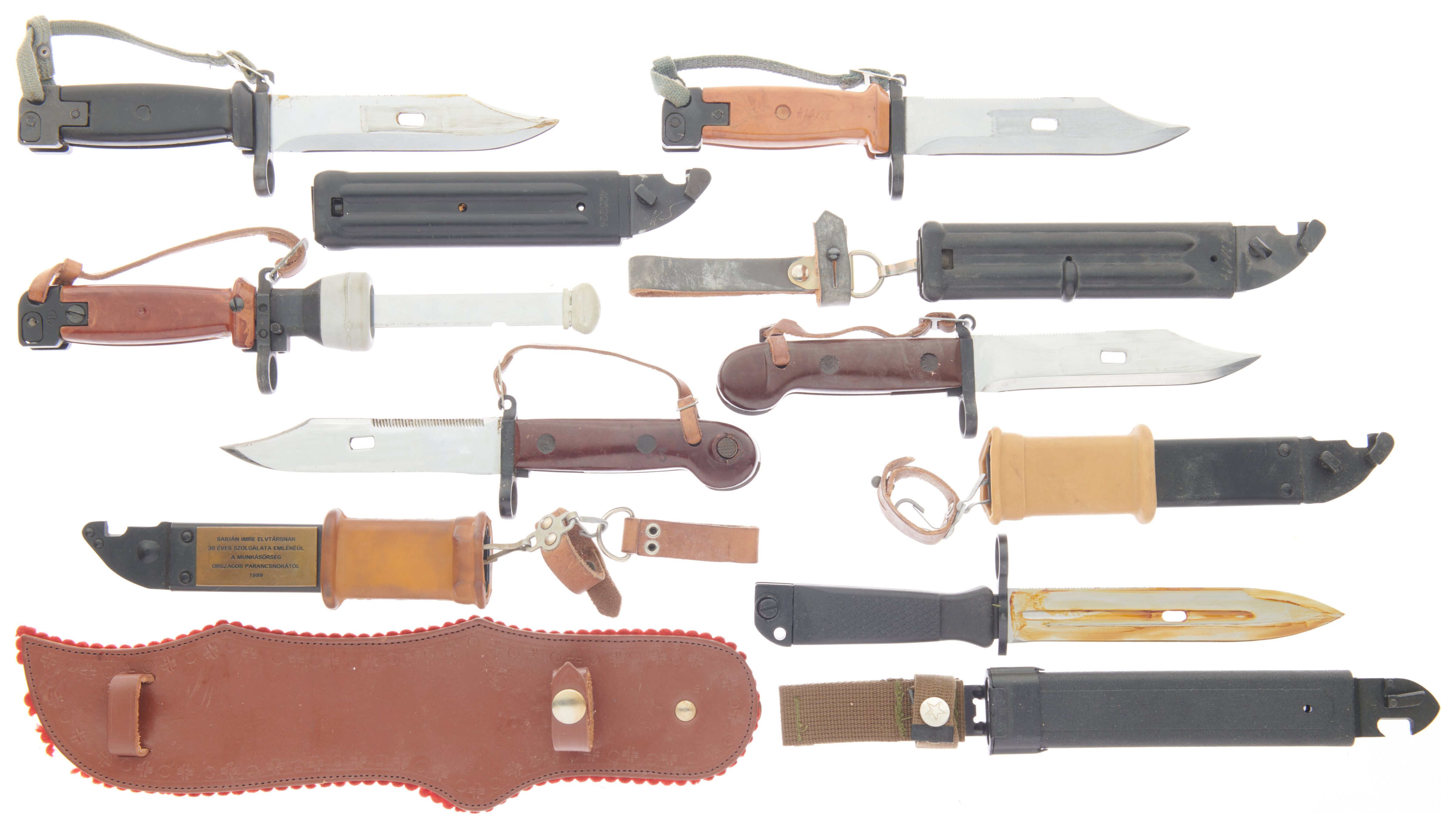 Grouping of Primarily European Military Pattern Fighting Knives | Rock ...
