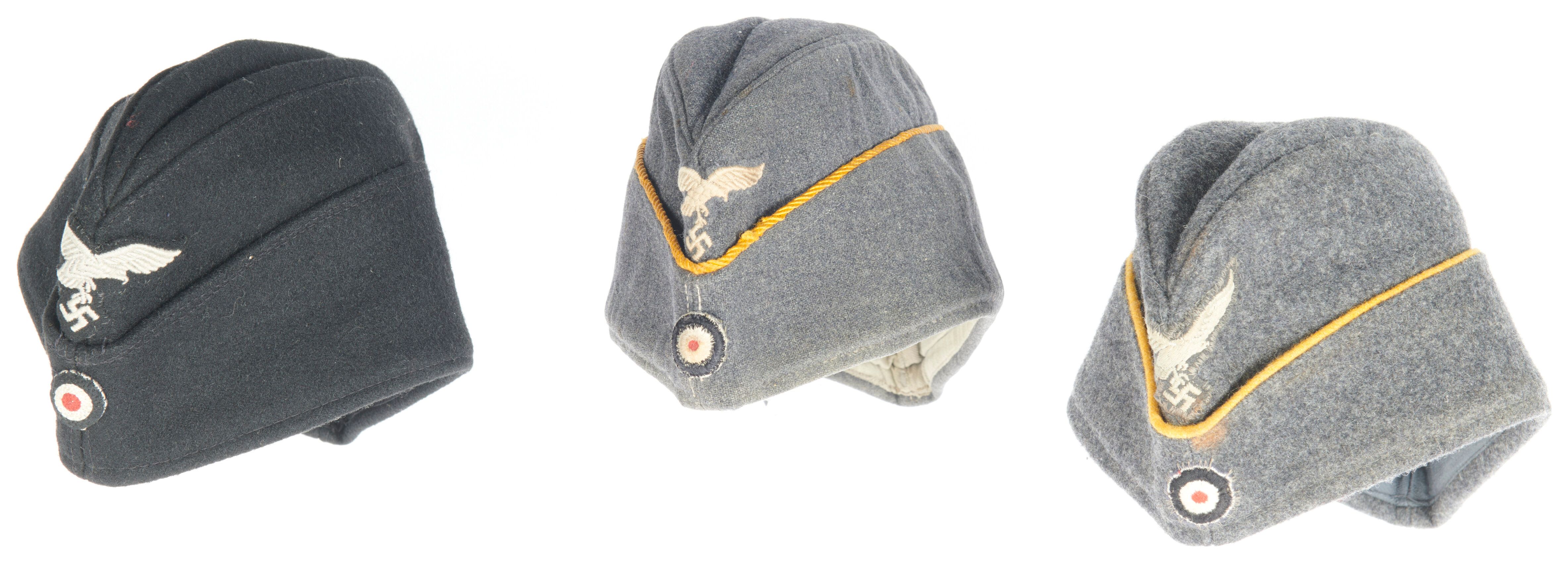 Three Luftwaffe Uniform Caps | Rock Island Auction