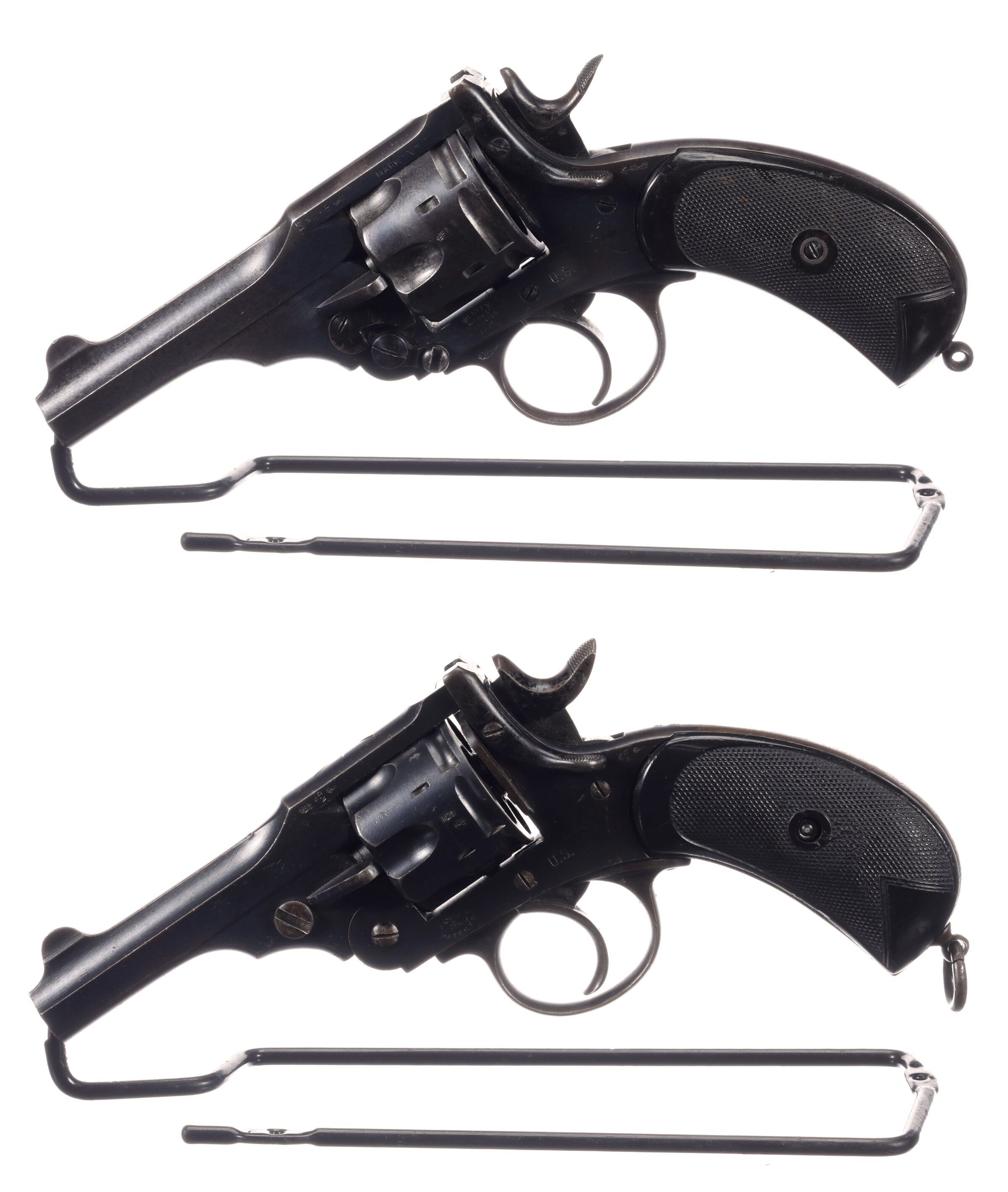 Two Webley & Scott Double Action Revolvers | Rock Island Auction