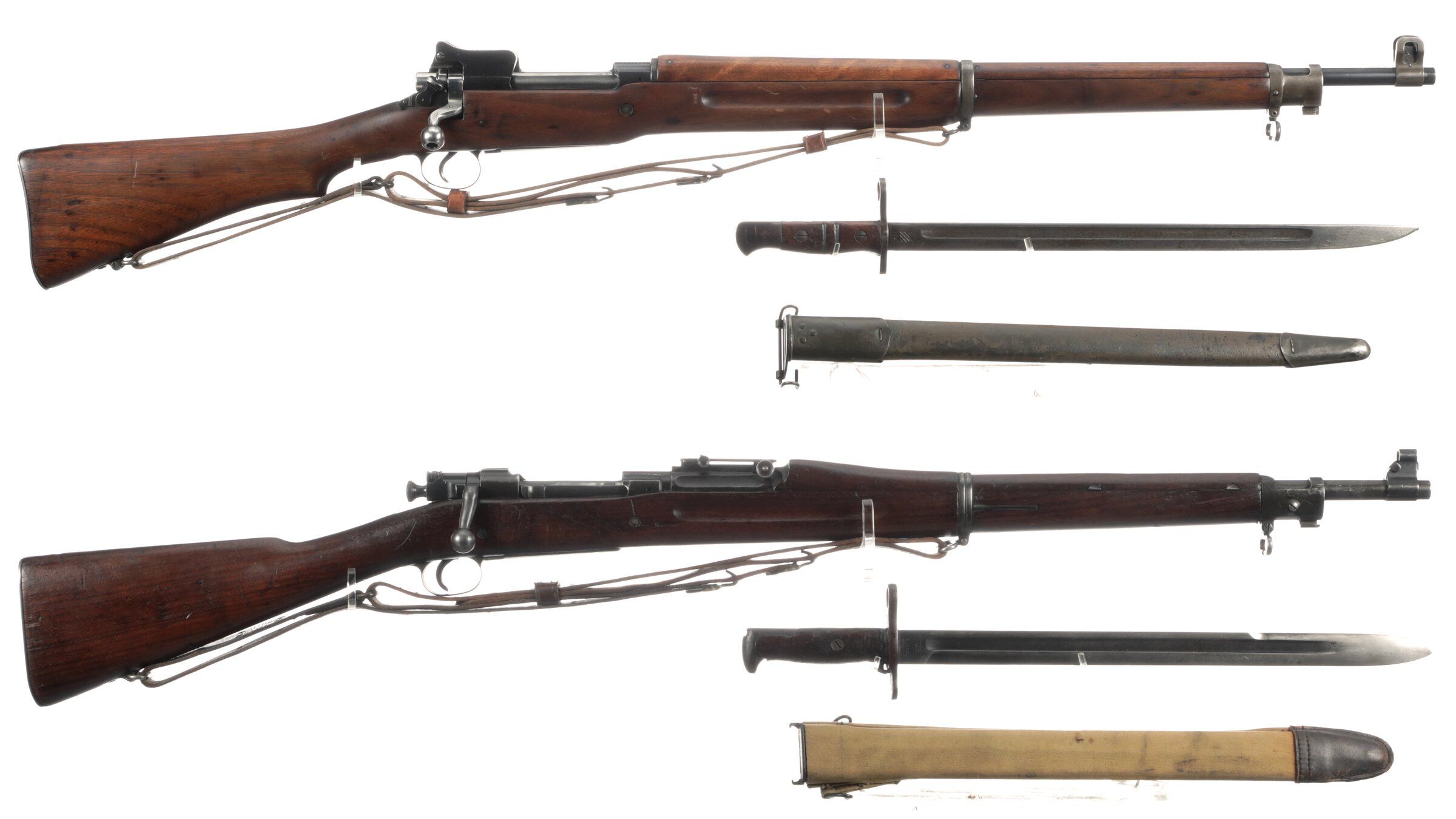 Two U.S. Military Bolt Action Rifles with Bayonets | Rock Island Auction