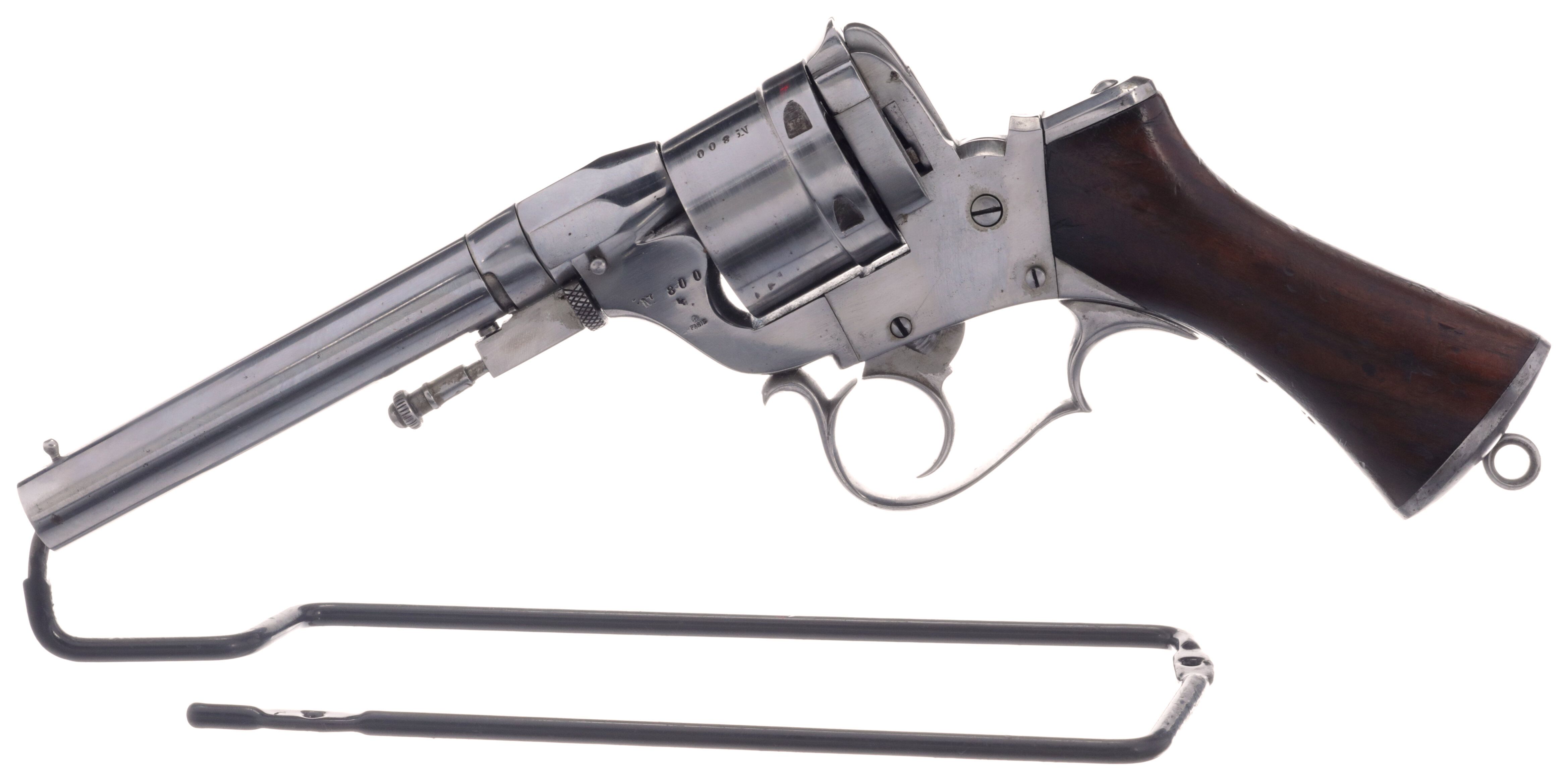 Civil War Era French Perrin Double Action Centerfire Revolver | Rock ...