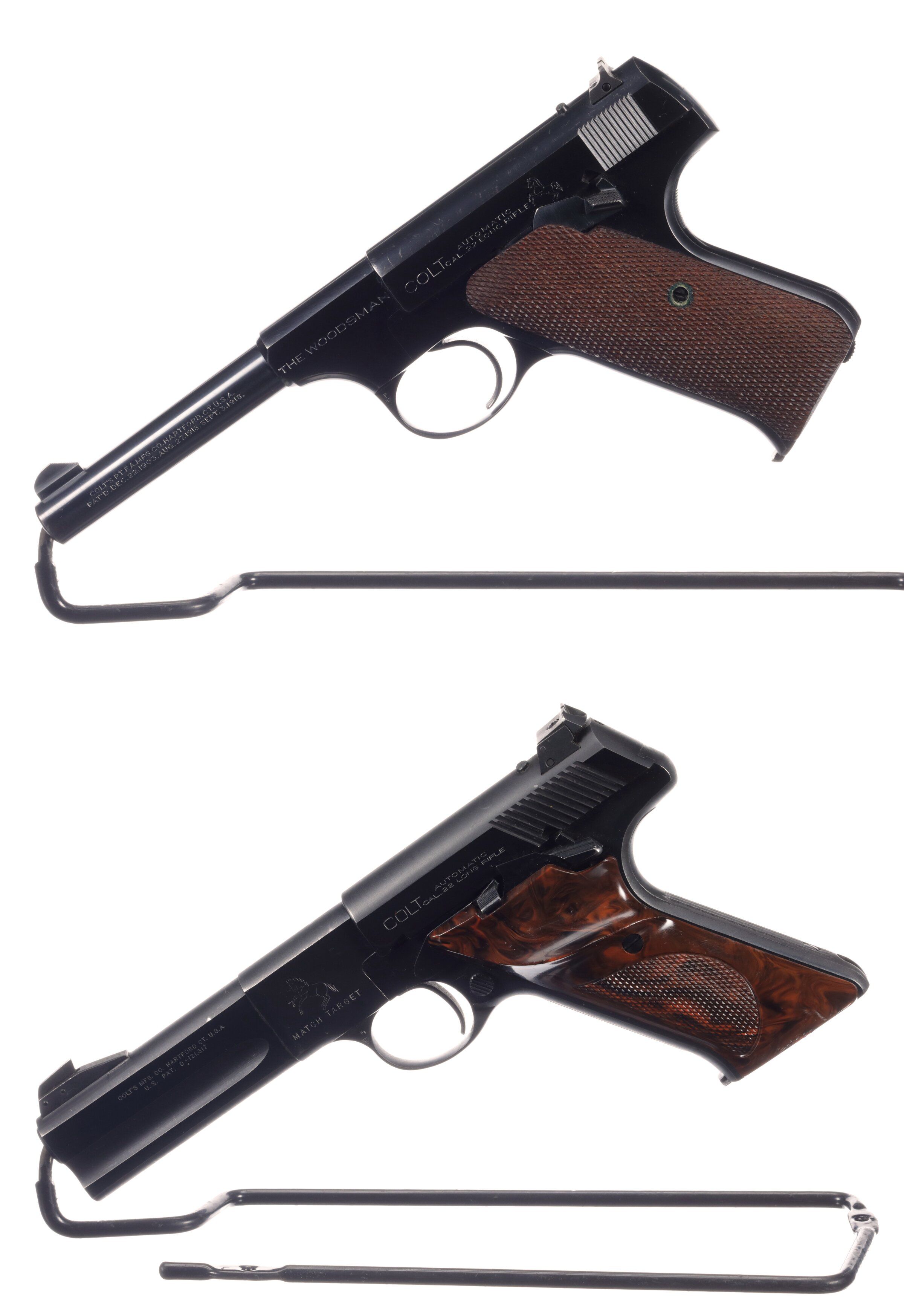 Two Colt Woodsman Semi-Automatic Pistols | Rock Island Auction