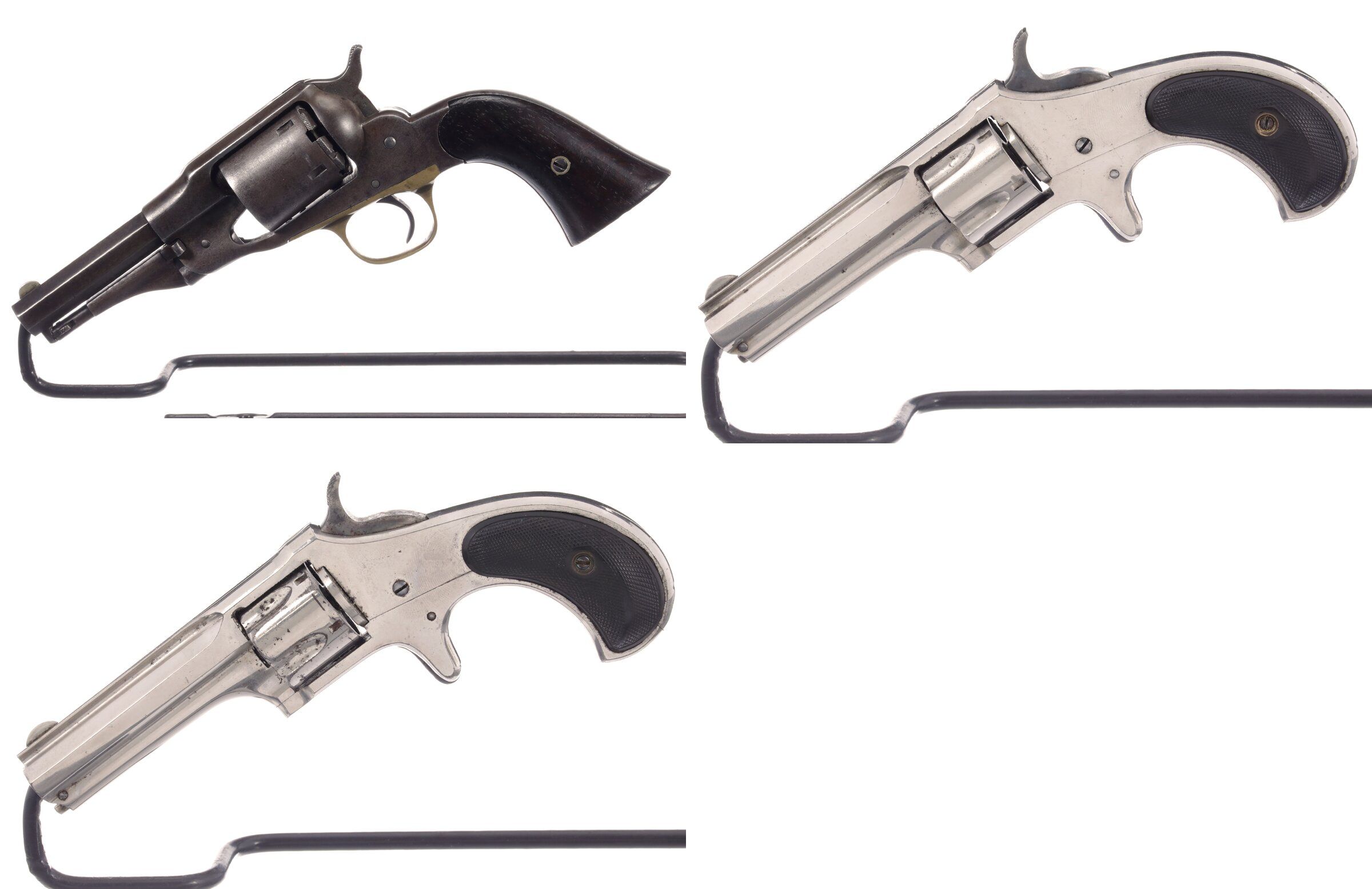 Three Antique American Single Action Cartridge Revolvers | Rock Island ...