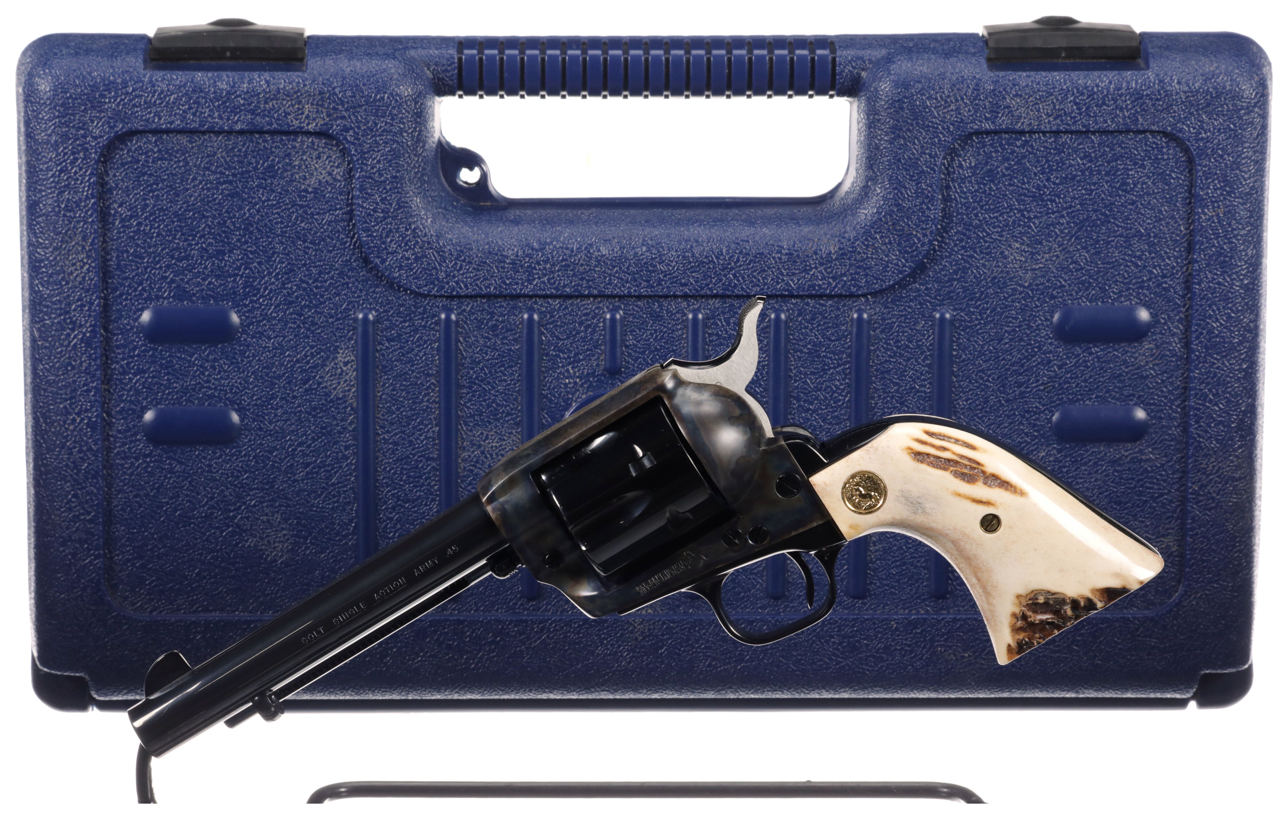 Colt Third Gen. Single Action Army Revolver with Stag Grips | Rock ...