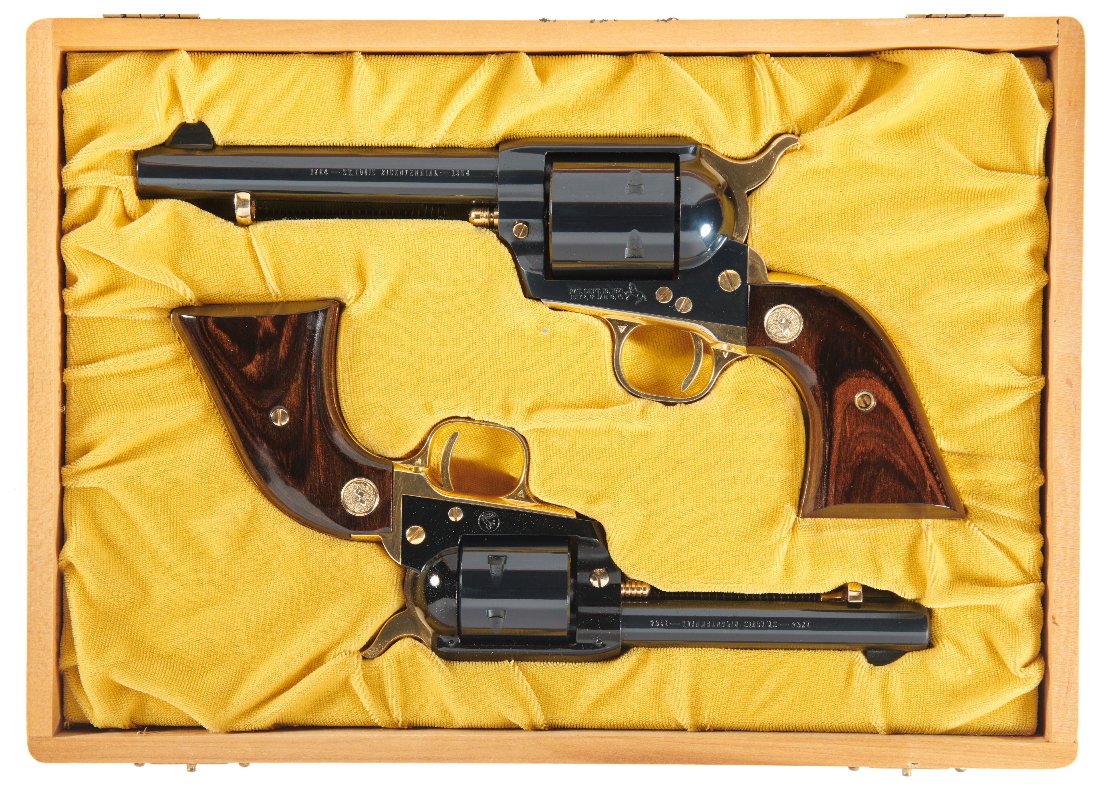 Commemorative Matching Numbered Cased Pair of Colt Revolvers | Rock ...