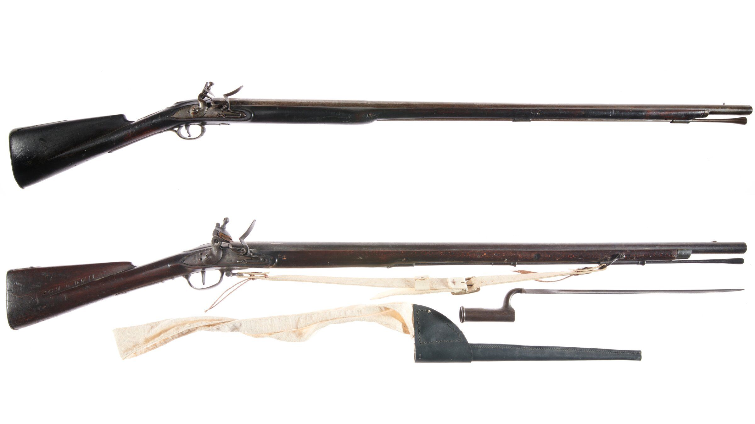 Two Brown Bess Style Flintlock Muskets | Rock Island Auction