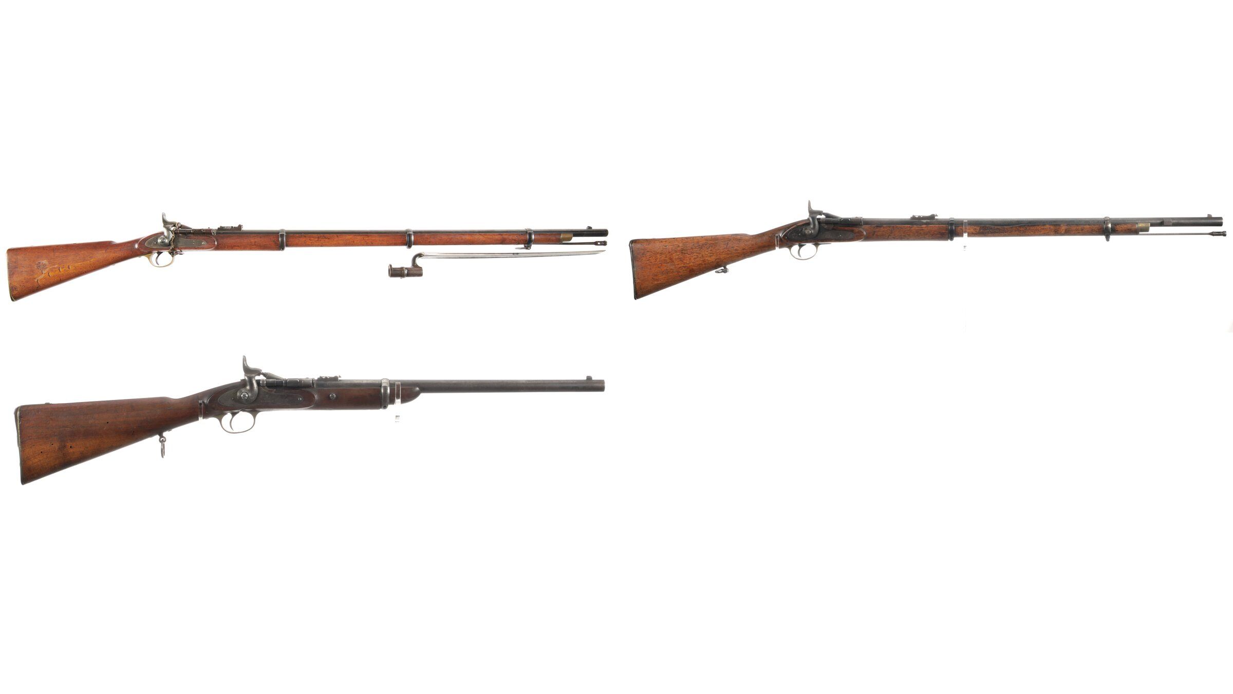 Three British Snider-Enfield Breech Loading Military Rifles | Rock ...