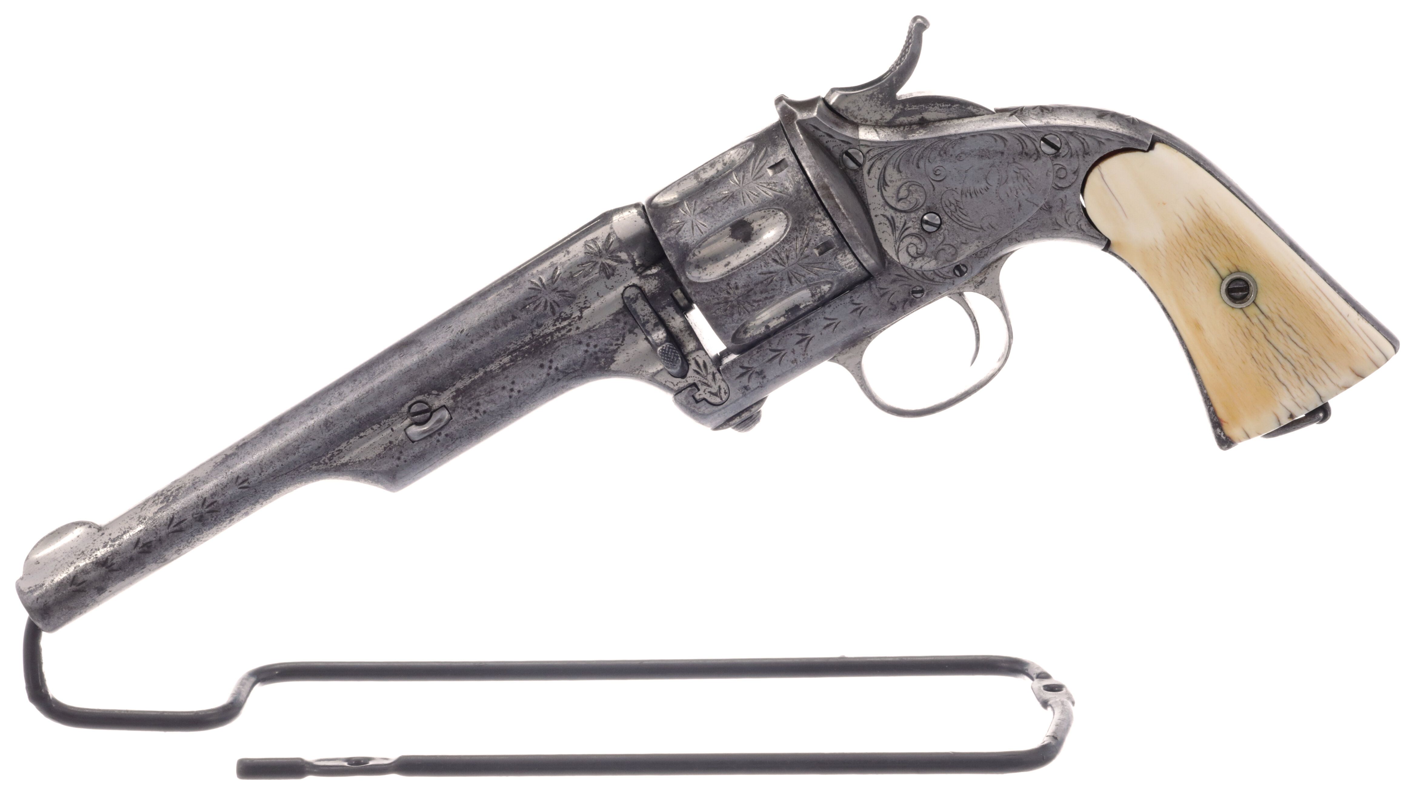 Engraved Merwin Hulbert & Co. Large Frame Single Action Revolver | Rock ...