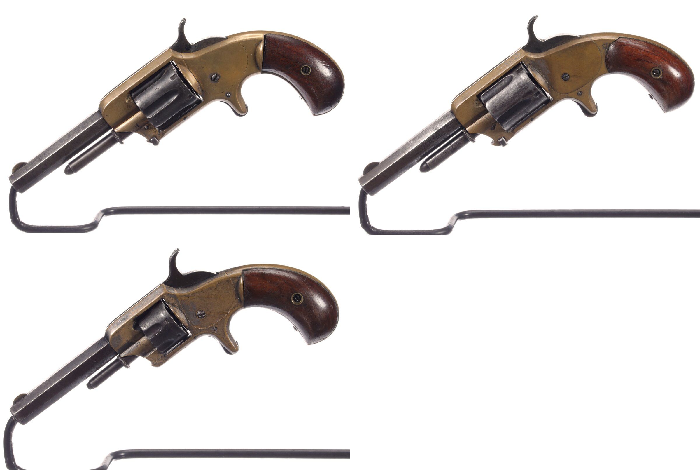 Three Whitneyville Armory Spur Trigger Pocket Revolvers | Rock Island ...
