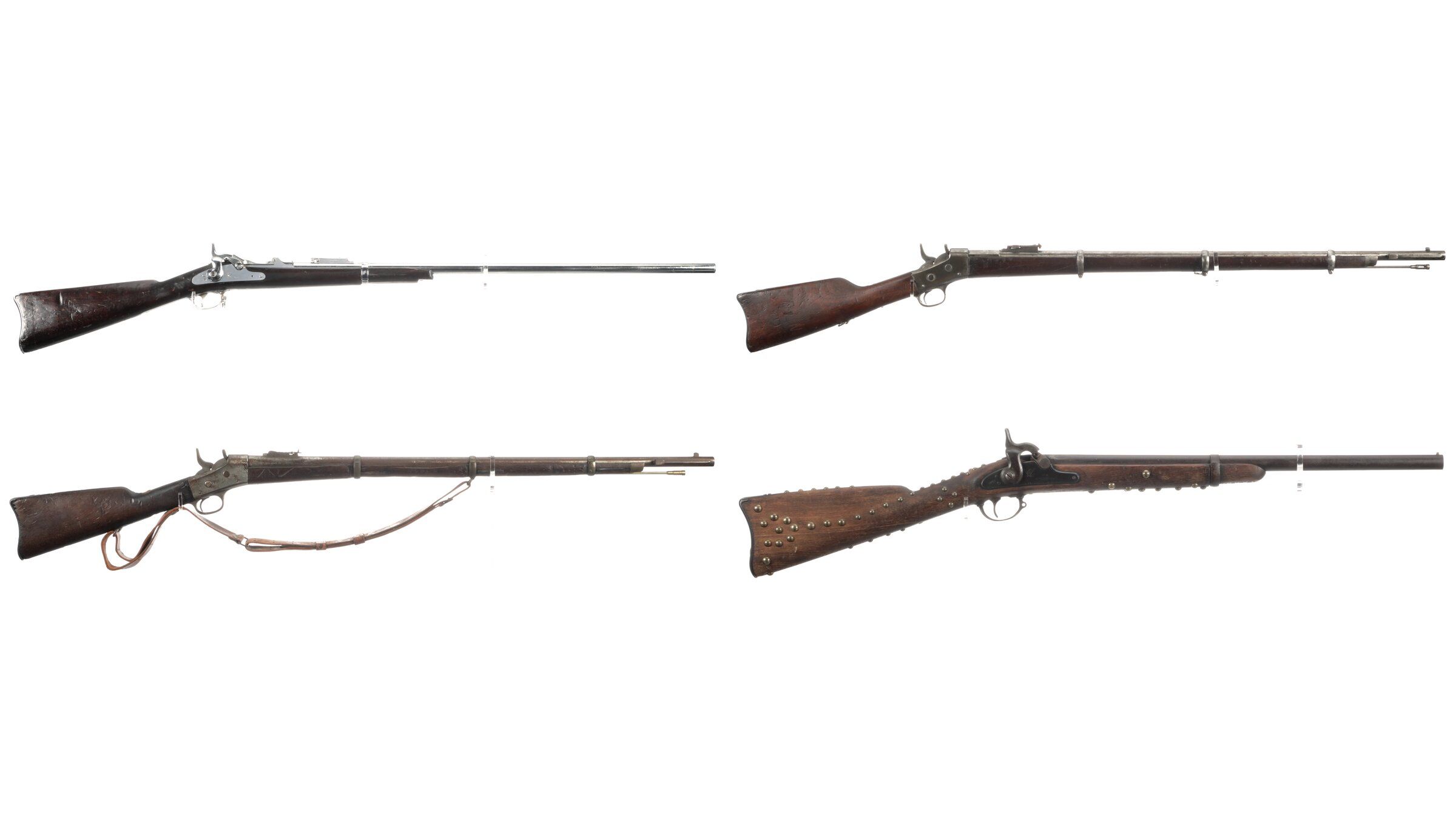 Four Antique Single Shot Rifles | Rock Island Auction
