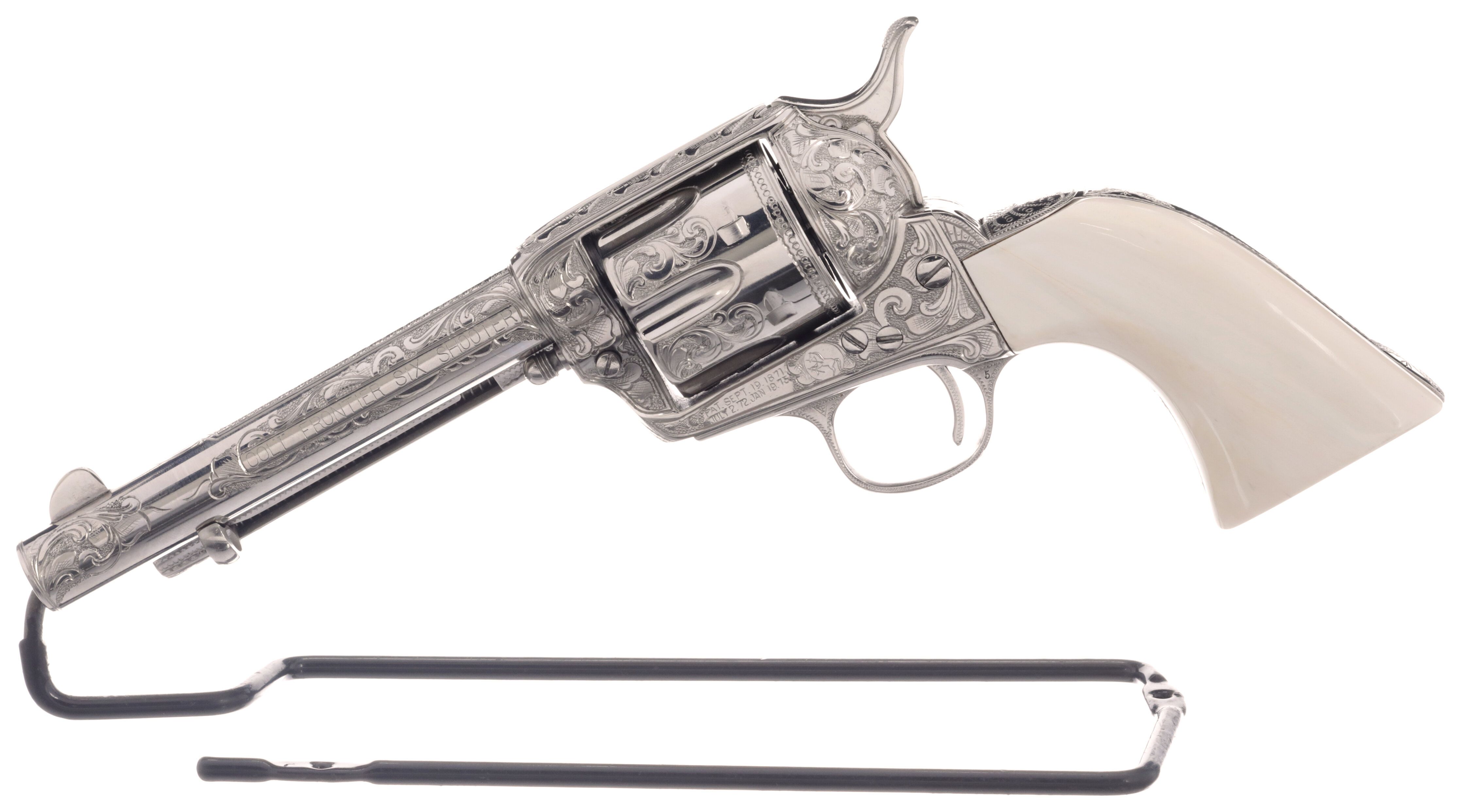 Engraved Colt 1st Gen Frontier Six Shooter Single Action Army | Rock ...