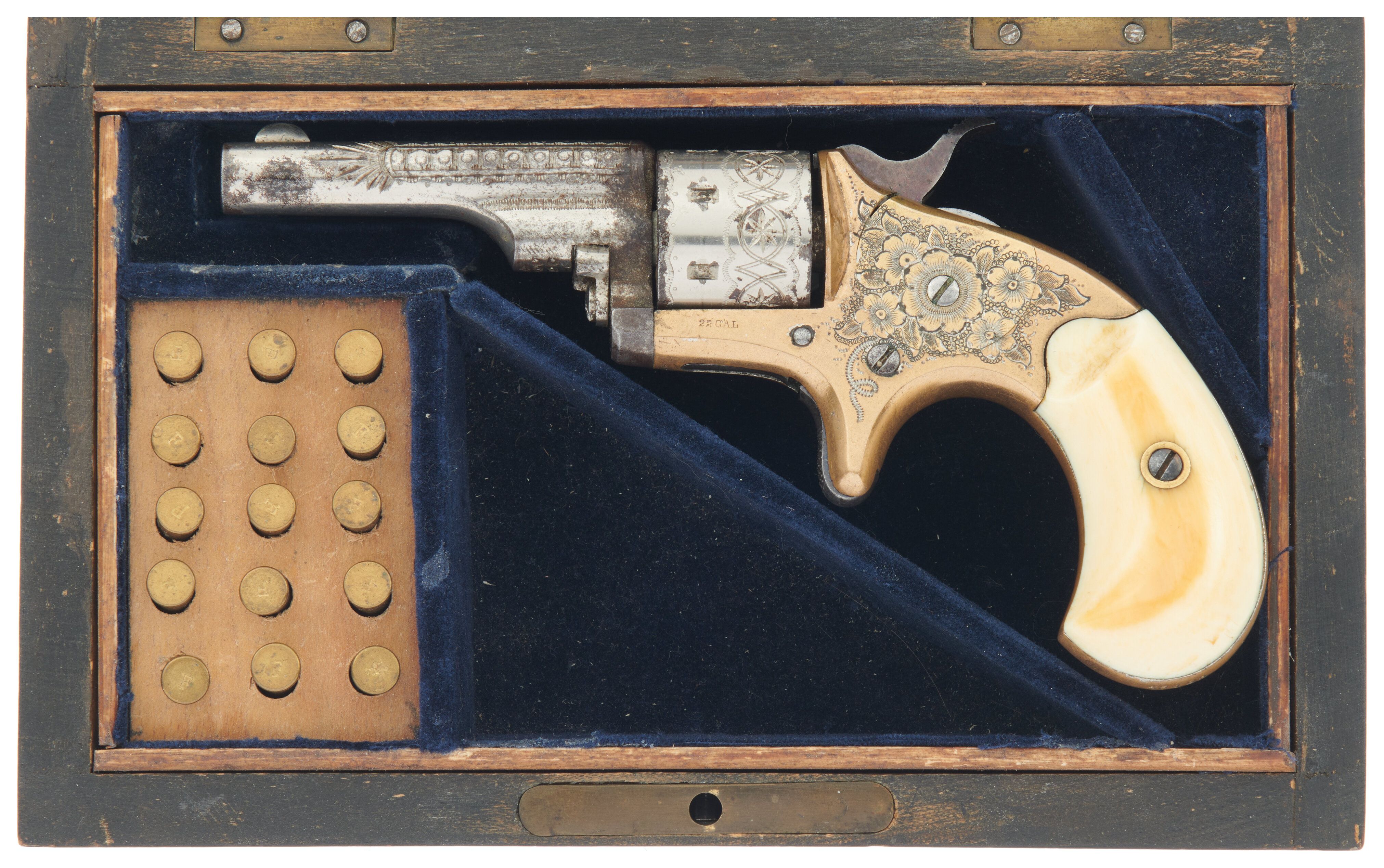 Engraved Colt Open Top Pocket Model Revolver with Case | Rock Island ...