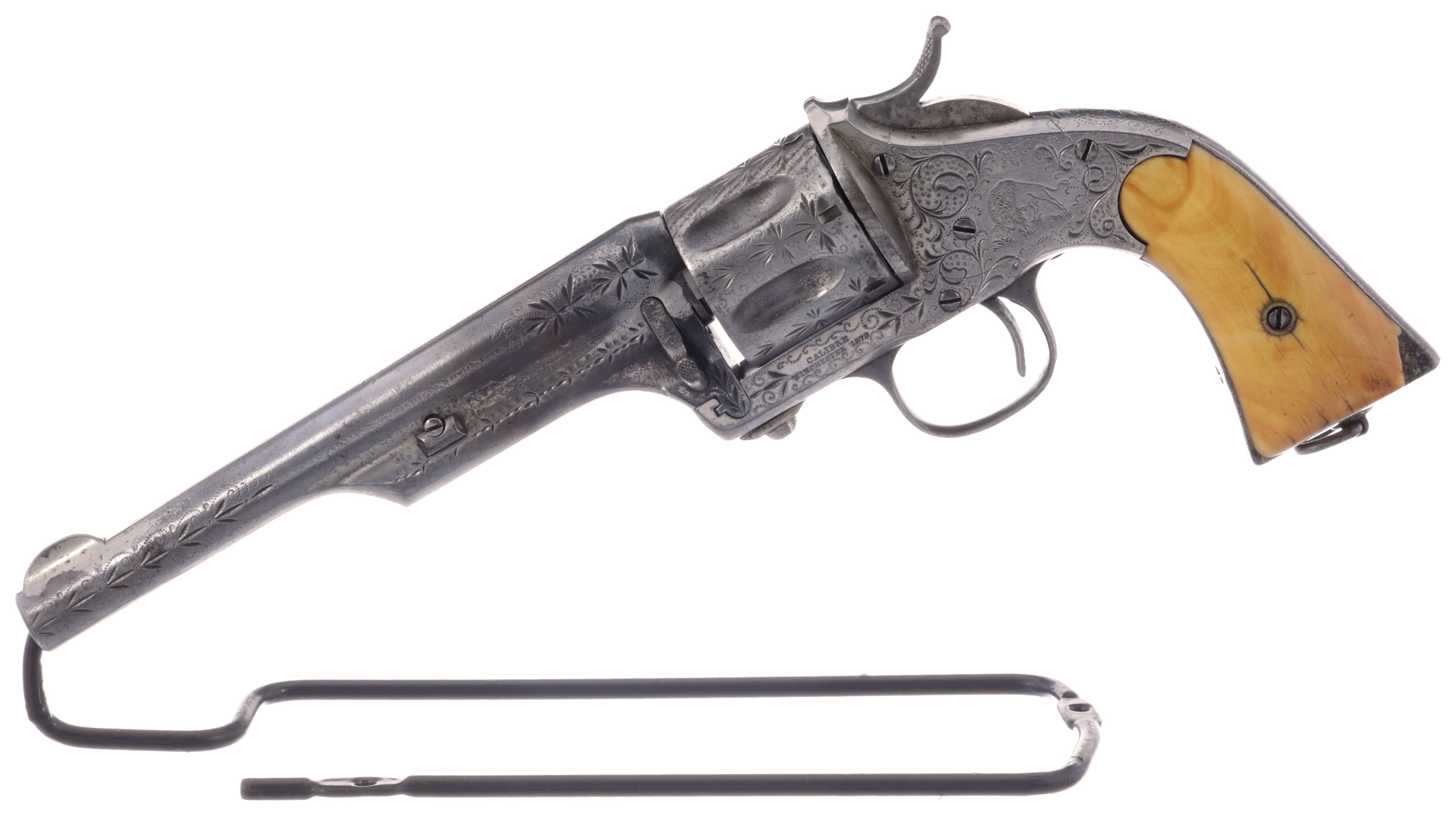 Engraved Merwin Hulbert & Co. Large Frame Single Action Revolver | Rock ...
