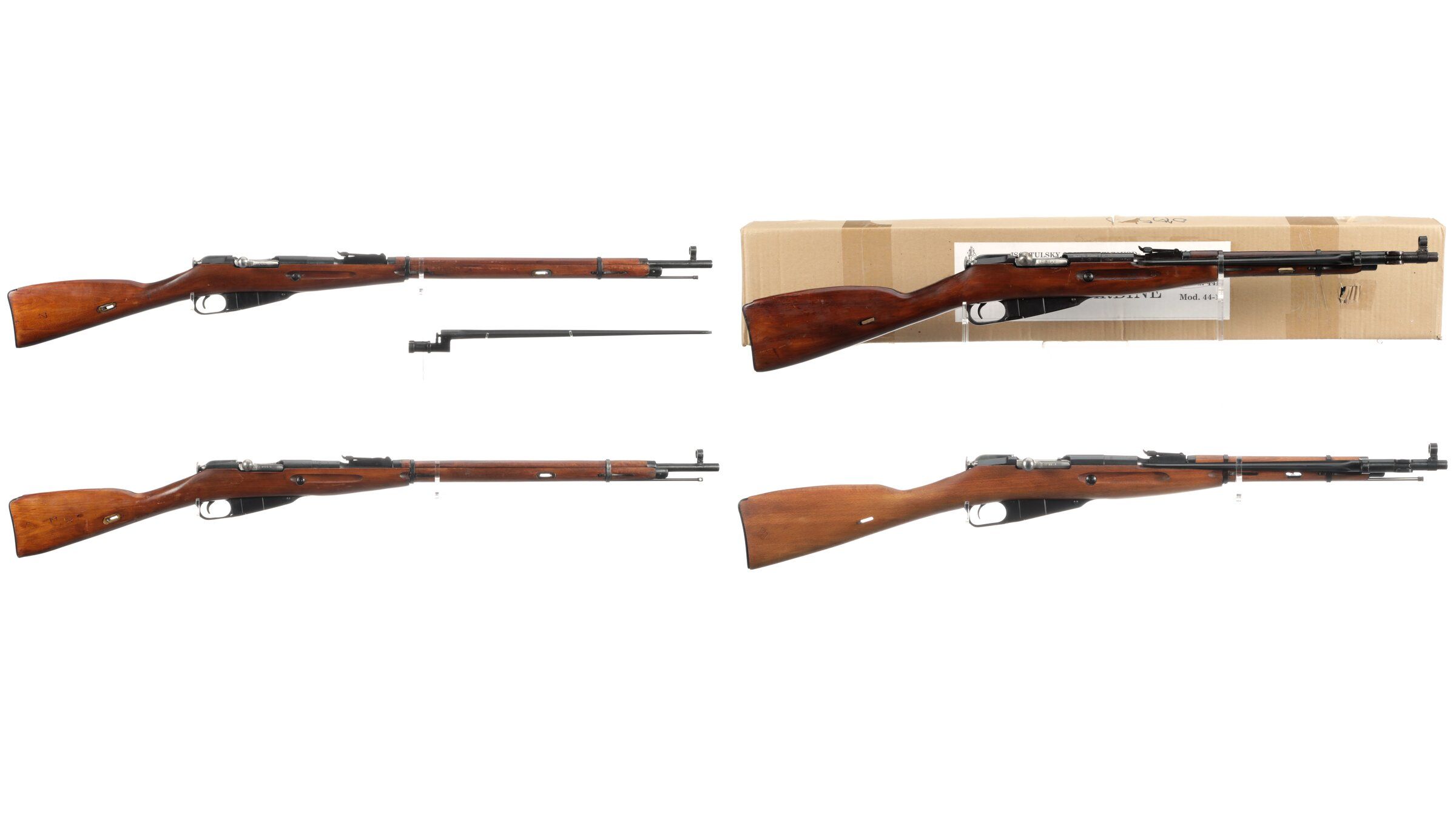 Four Mosin-Nagant Pattern Bolt Action Long Guns | Rock Island Auction
