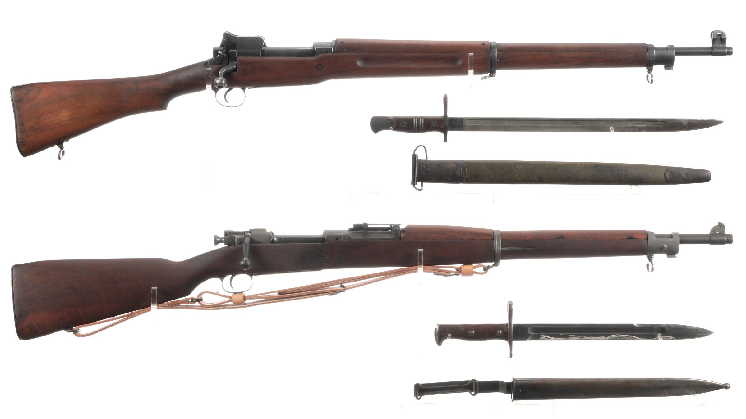 Two U.S. Military Bolt Action Rifles with Bayonets | Rock Island Auction