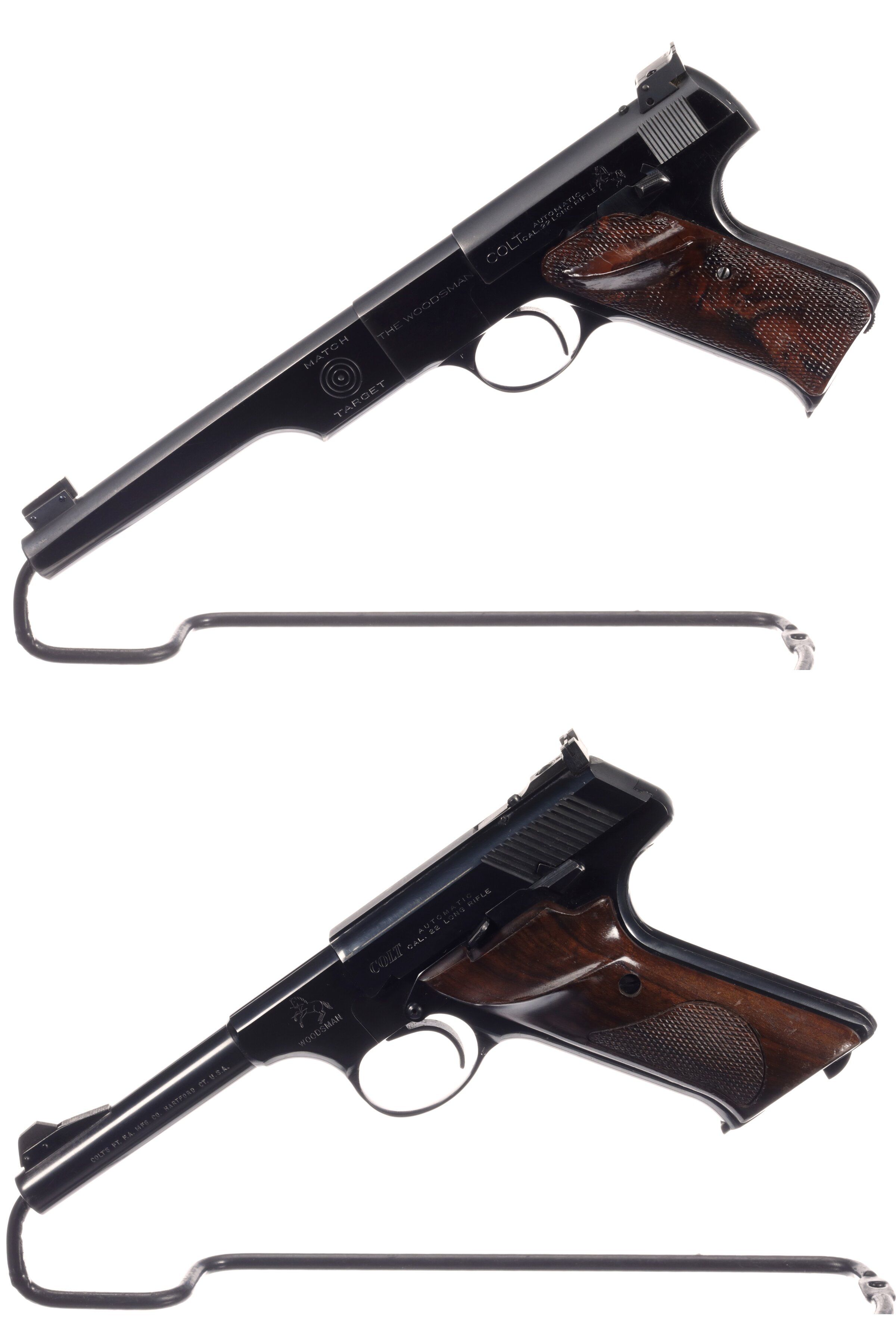 Two Colt Woodsmen Semi-Automatic Pistols | Rock Island Auction
