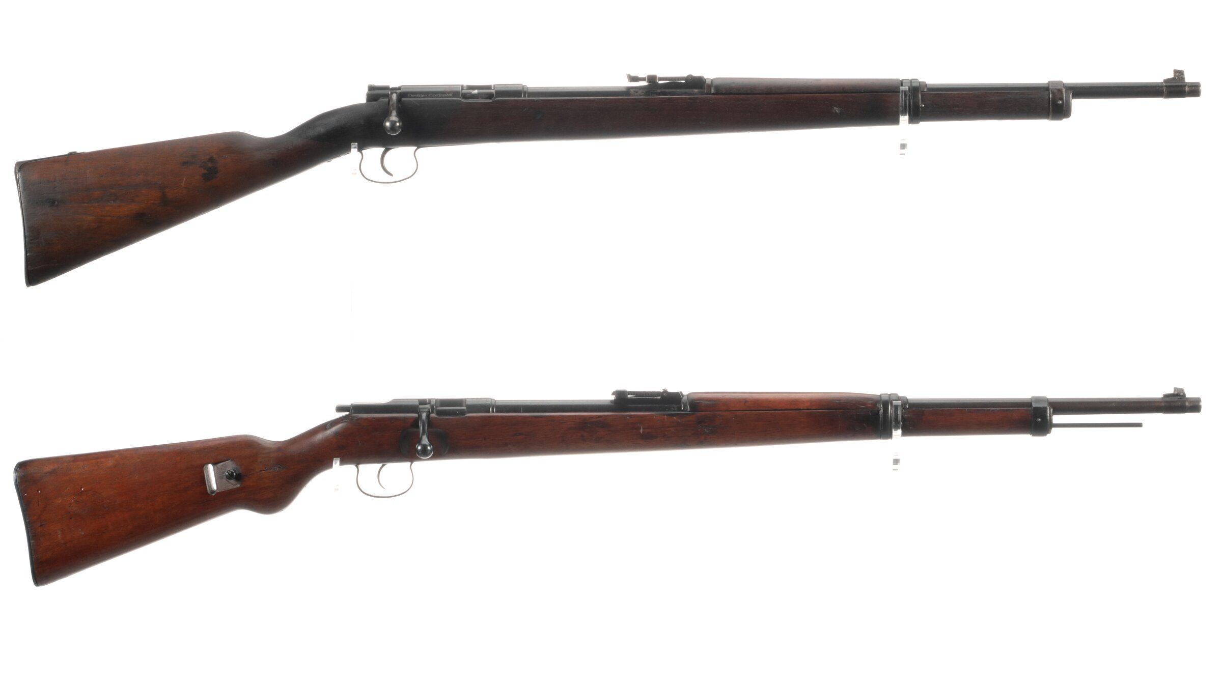 Two German Military Single Shot Bolt Action Training Rifles | Rock ...